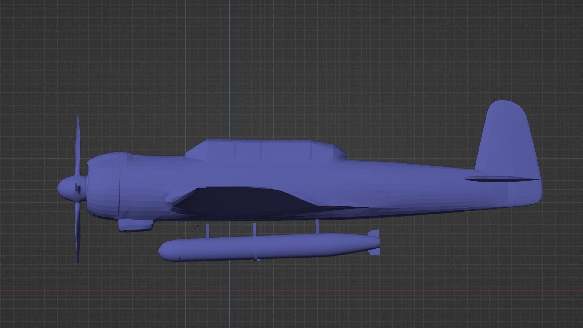 Nakajima B6N Tenzan - very simple 3D print ready 3D model 3D printable ...