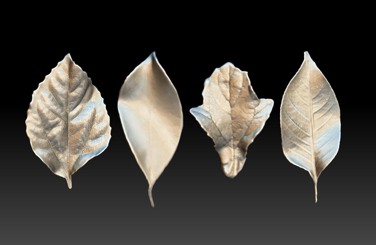 leaf 3D printing leaves Withered leaves ZB Leaf Brush 3D model 3D ...