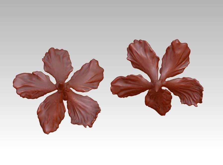 3D printing of large red flower sculpture hibiscus buddha 3D model 3D ...