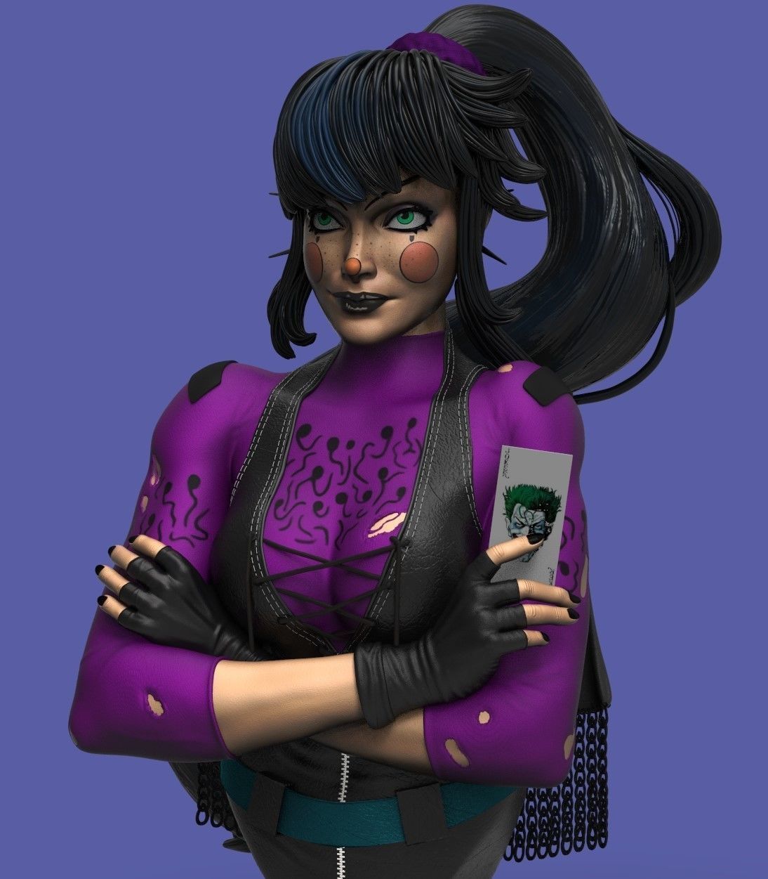 Punchline bust 3D model 3D printable | CGTrader