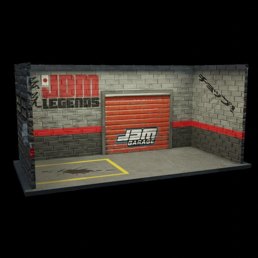 1-64 SCALE GARAGE WITH SHUTTER 3D model 3D printable | CGTrader