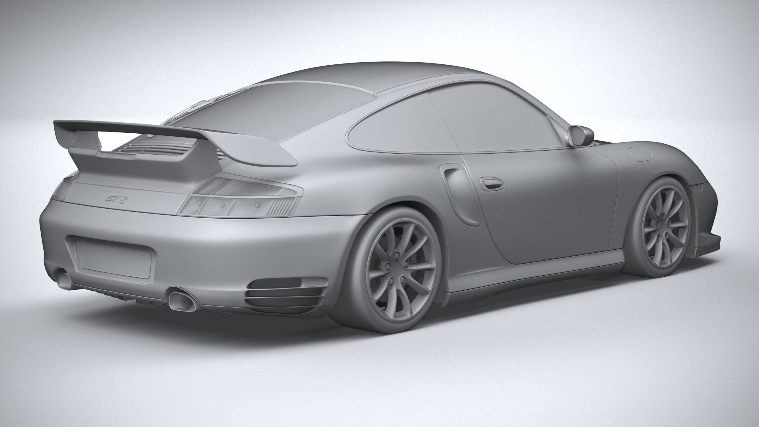 Porsche 911 GT2 996 2003 3D model | CGTrader