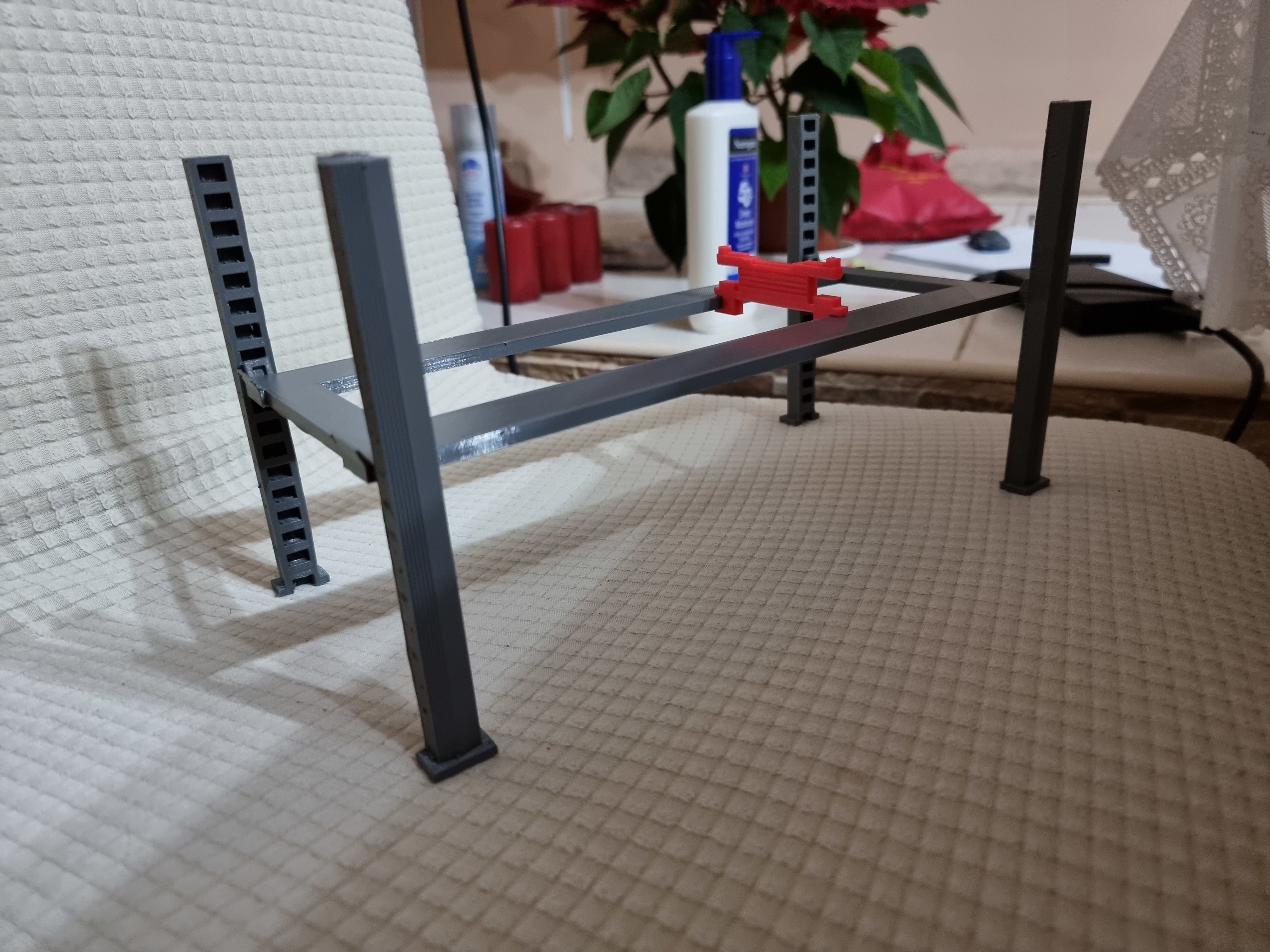 4 Post adjustable lift 1 18 scale 3D model 3D printable | CGTrader