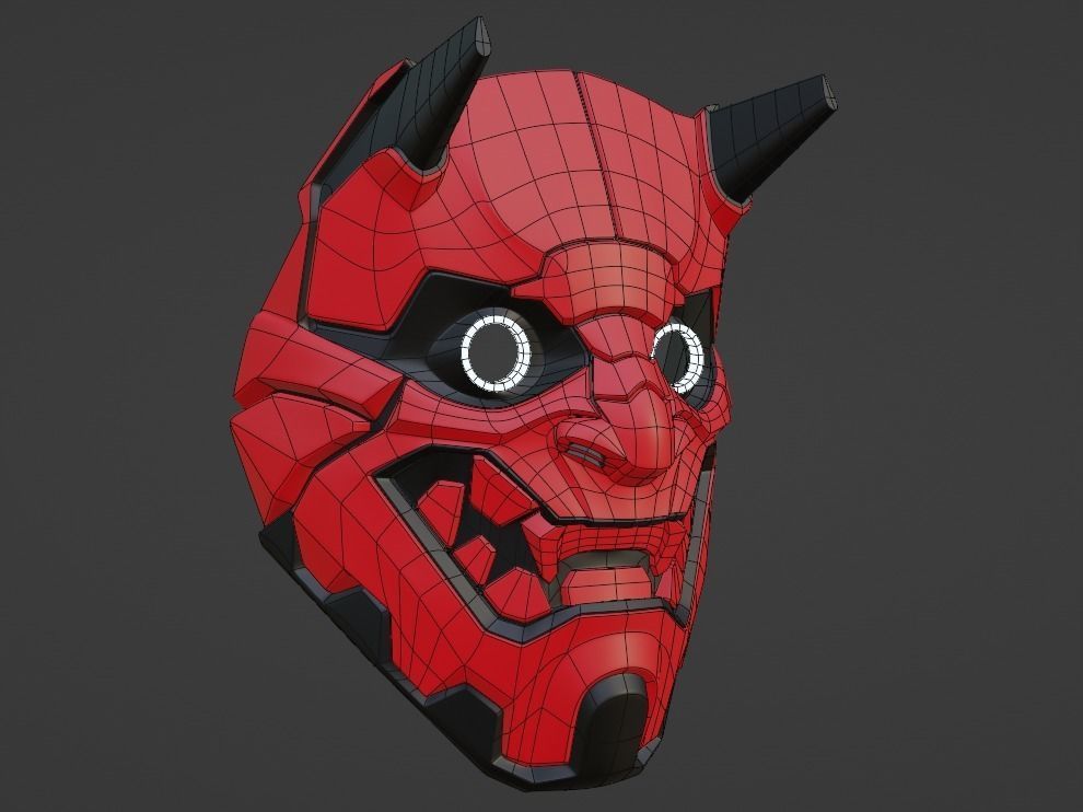 Cyberpunk Cat Mask 3D model 3D printable | CGTrader