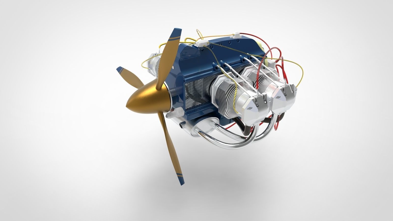 Airplane engine A 3D model | CGTrader