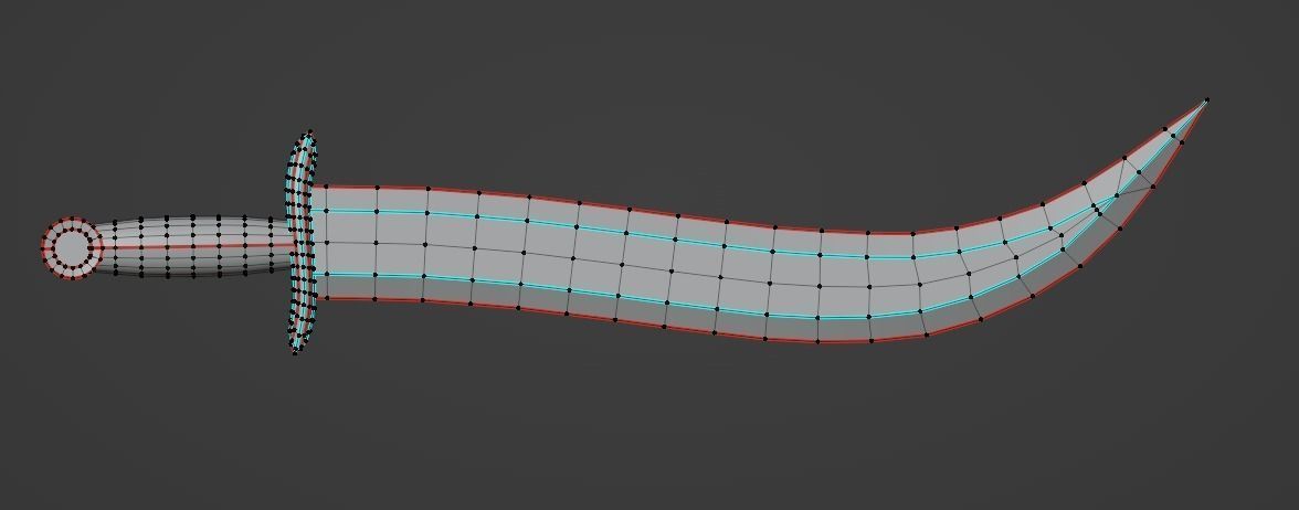 3D model simple Scimitar VR / AR / low-poly | CGTrader