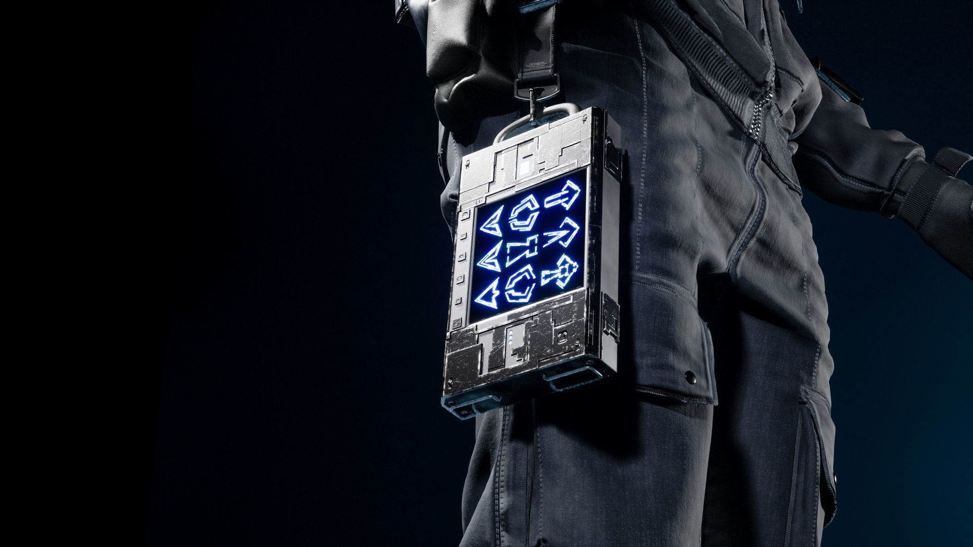 3D model Cyberpunk Hacker Game Ready Character Model VR / AR / low-poly ...