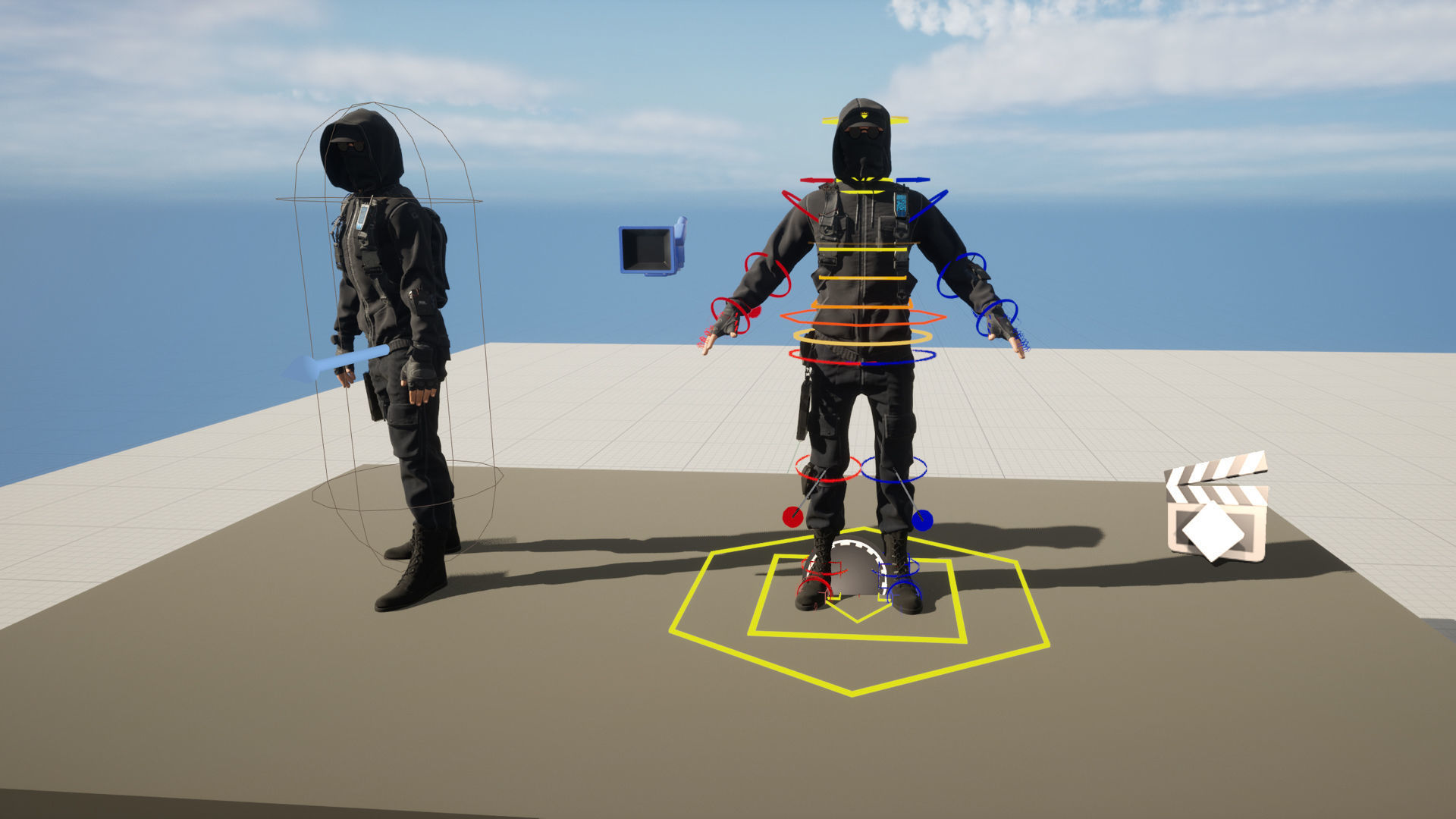 3D model Cyberpunk Hacker Game Ready Character Model VR / AR / low-poly ...