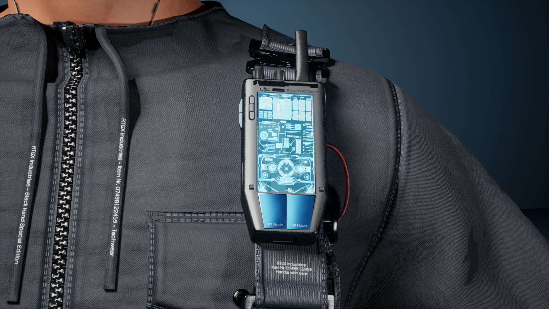 3D model Cyberpunk Hacker Game Ready Character Model VR / AR / low-poly ...