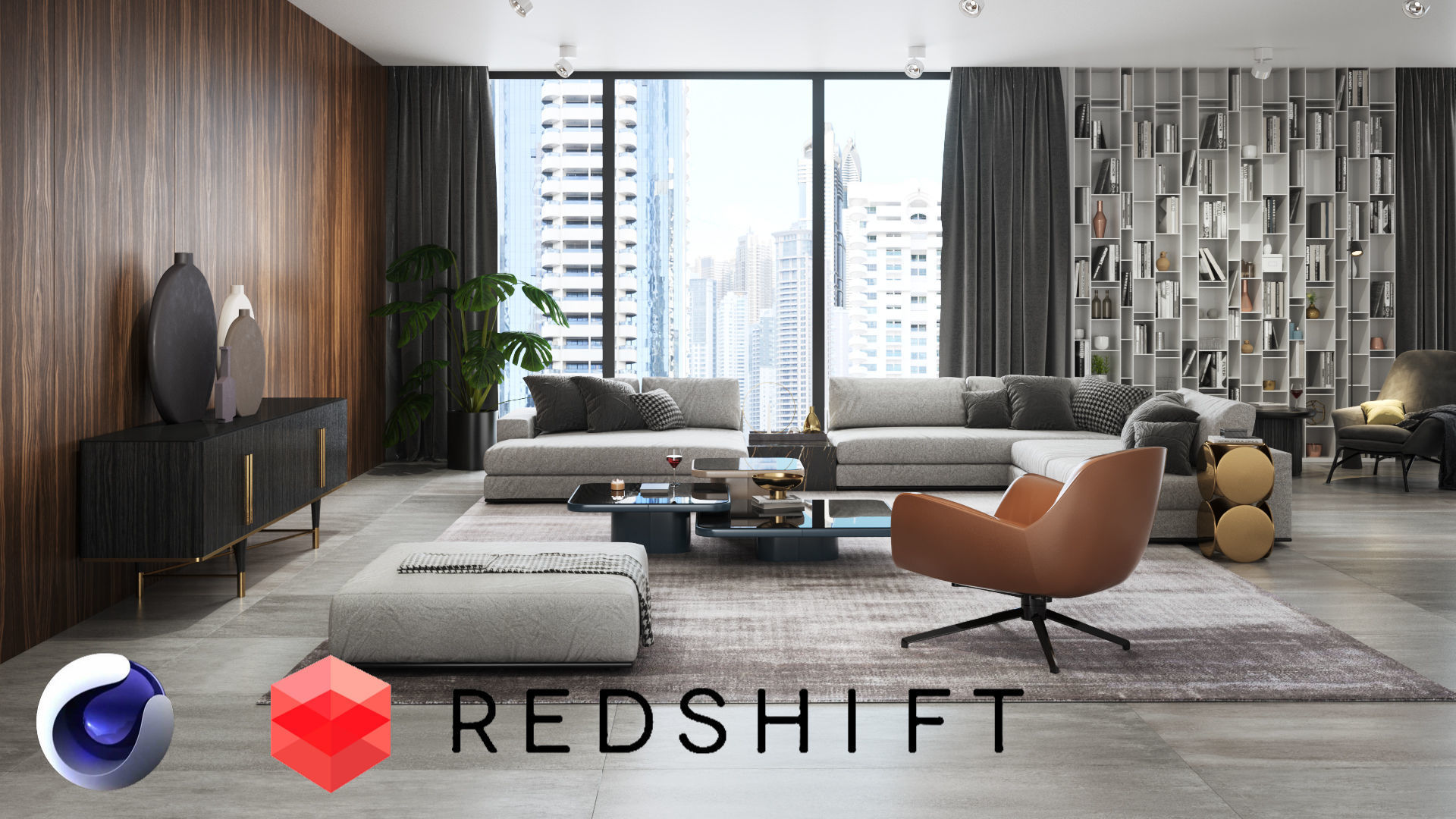 Apartment Scene for Cinema 4D and Redshift 3D model | CGTrader