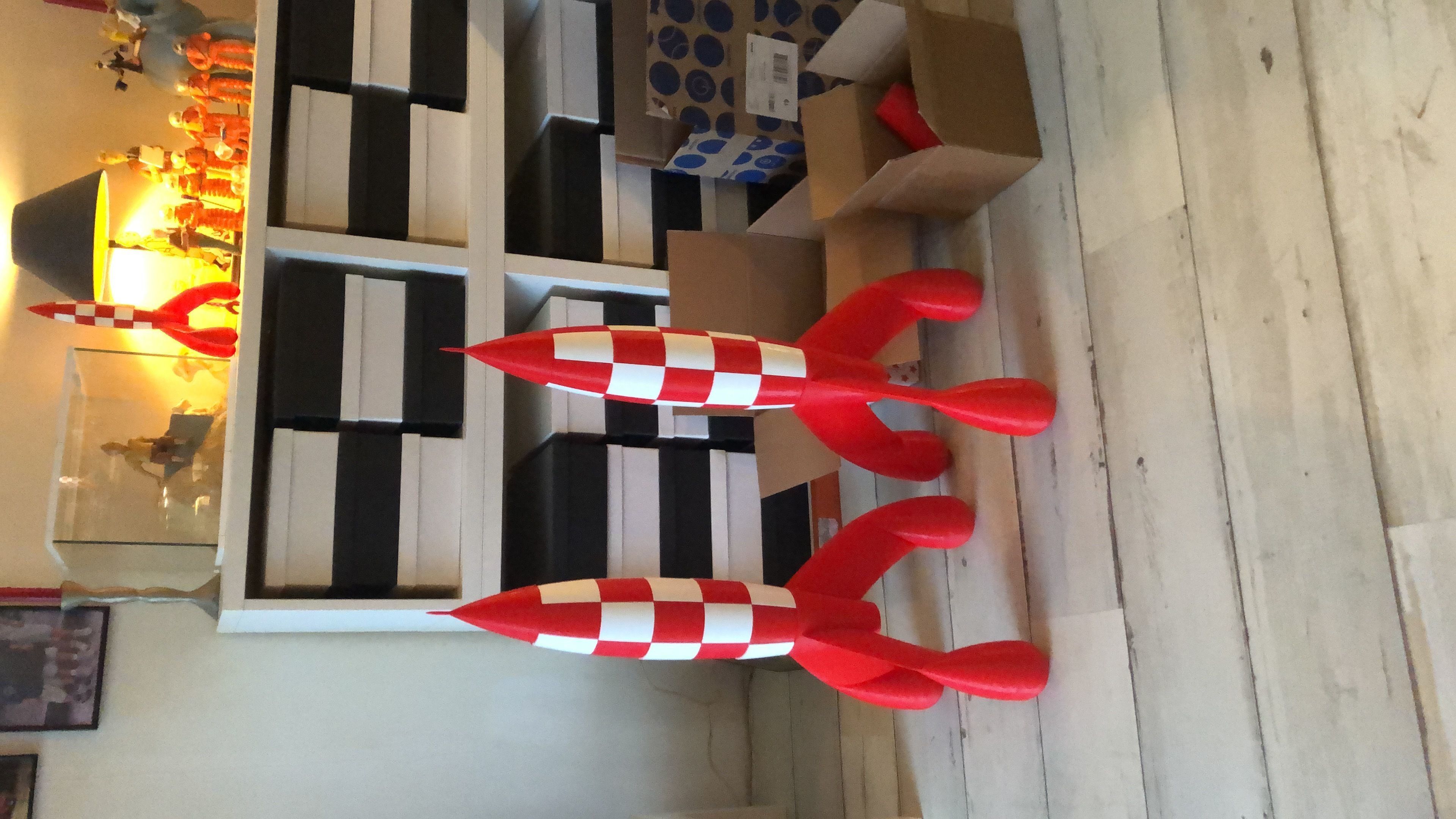 Tintin Rocket as a Puzzle 3D model 3D printable | CGTrader