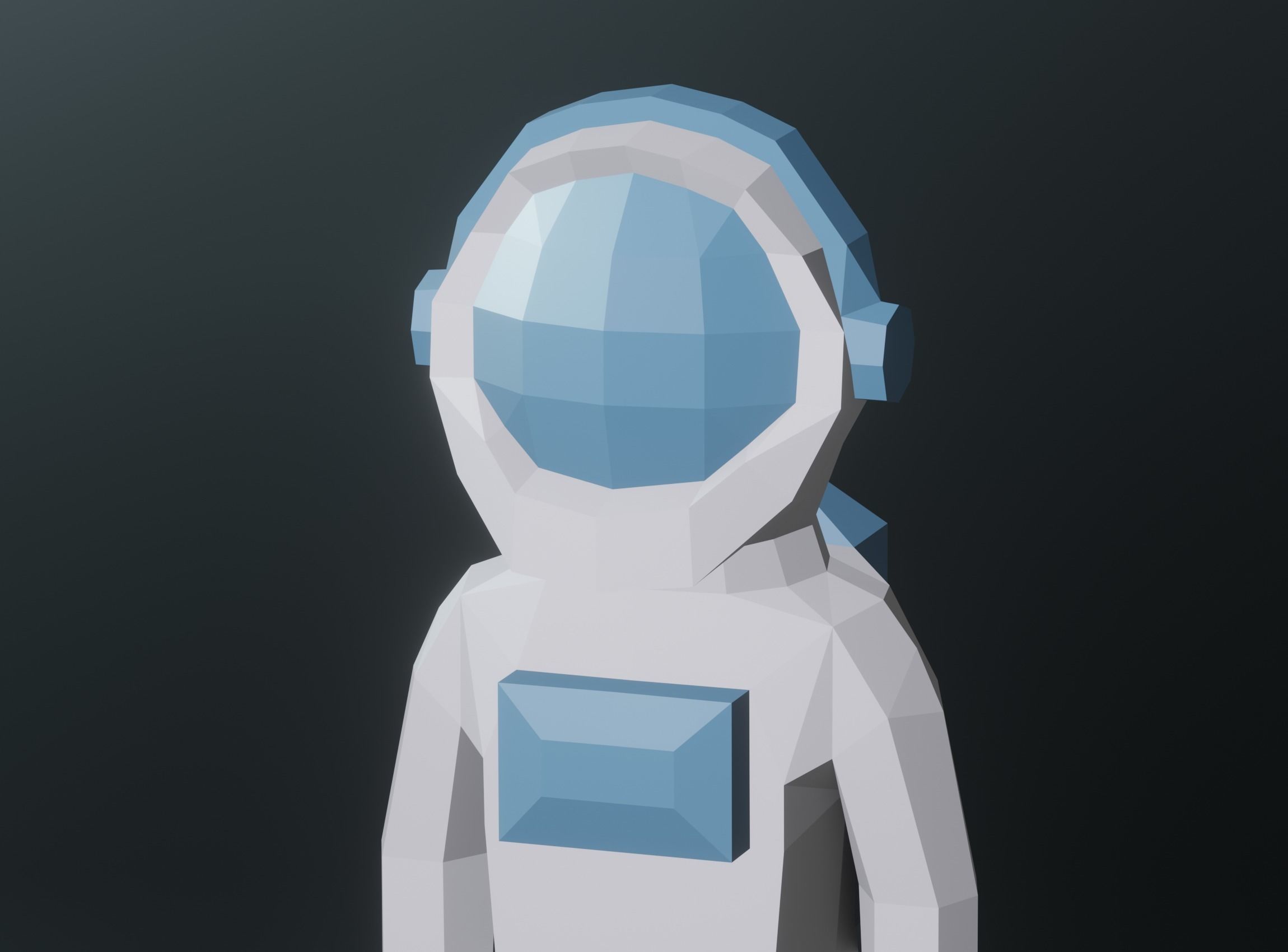 3D model Low Poly Astronaut Cosmonaut 3D model VR / AR / low-poly | CGTrader