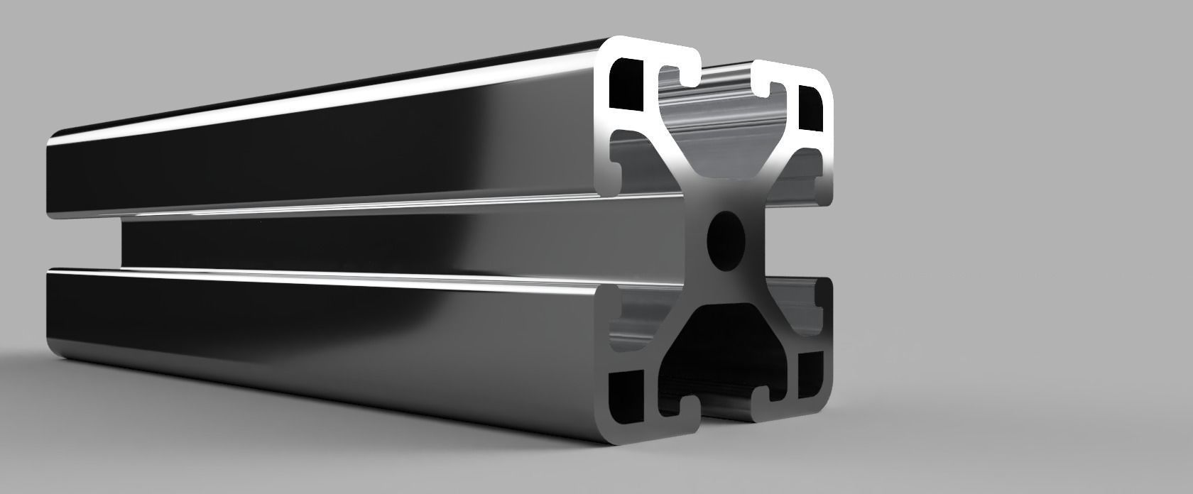 aluminum profile 3D model | CGTrader