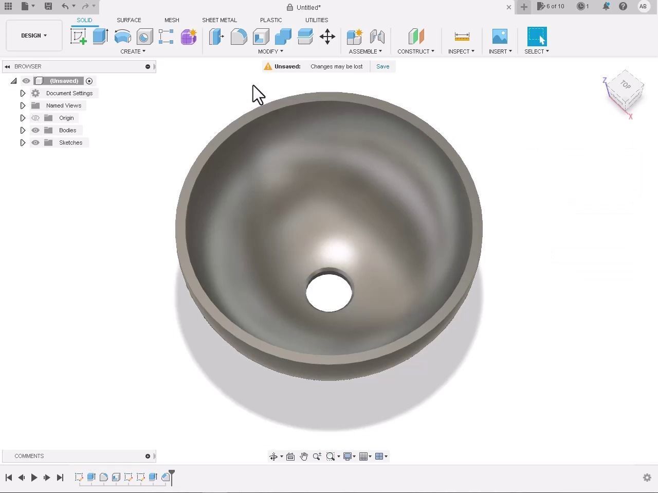 toilet circular basin 30cm 3D model | CGTrader