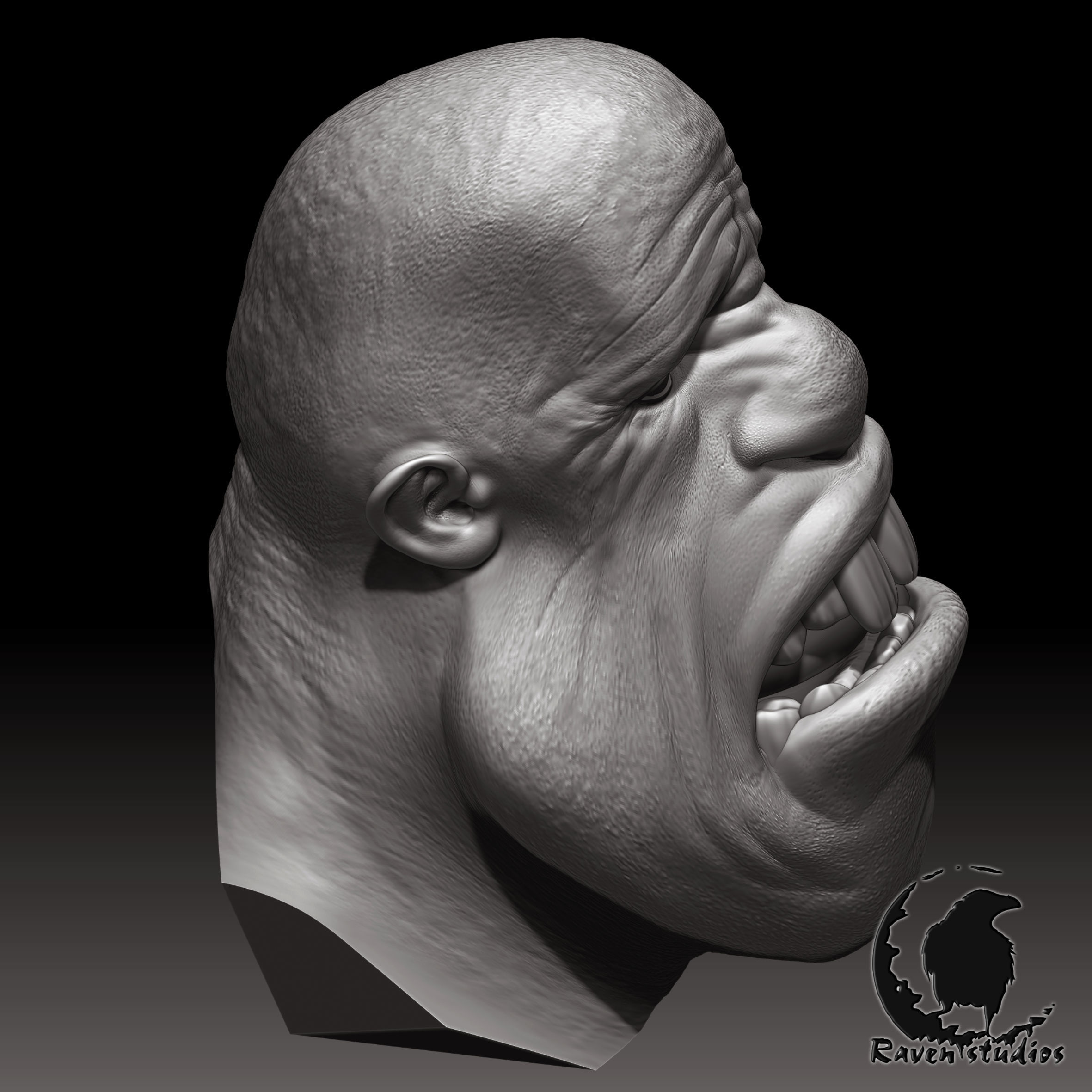 HD HEAD GOON HEAD 3D model 3D printable | CGTrader