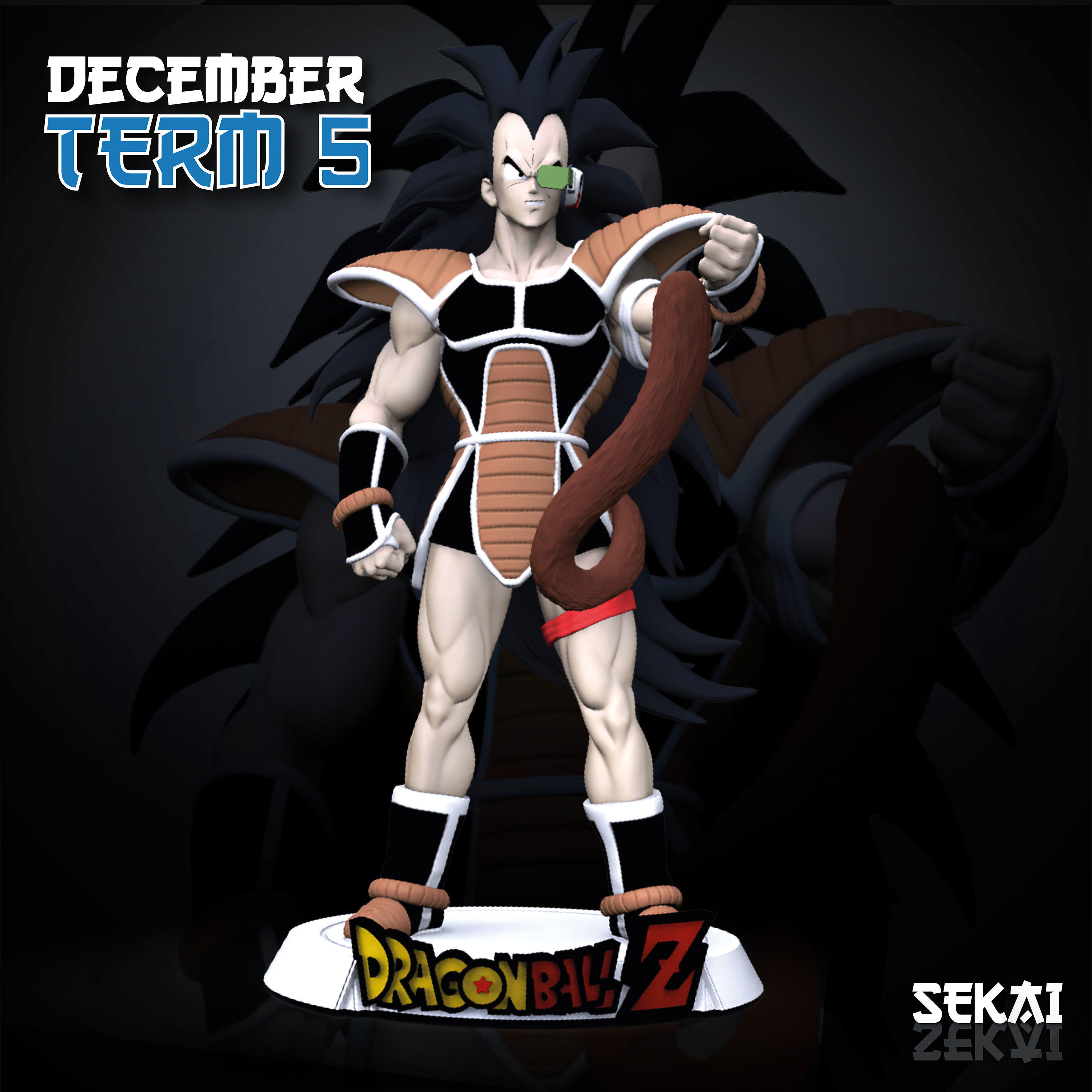 Raditz Sculpture Sekai 3D Models Ready for 3D printing 3D model 3D ...