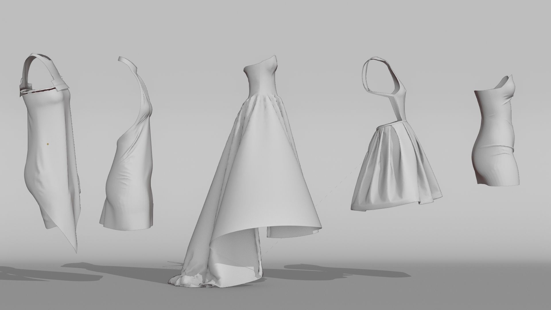 Base Meshes Clothing Starter Kit High-Poly Pack 3D model rigged | CGTrader