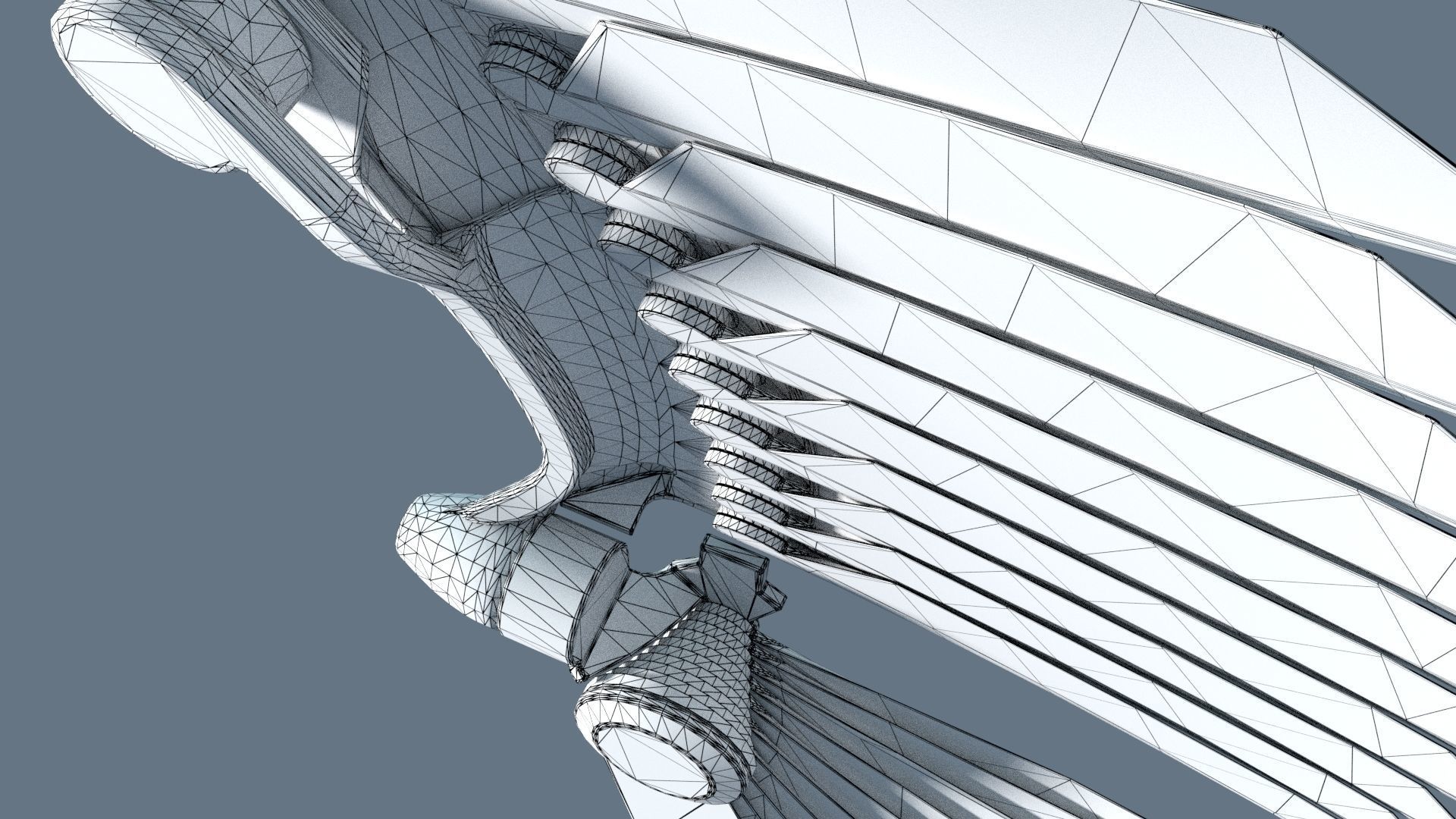 Animated Robot Wings Textured version 3D model animated rigged | CGTrader