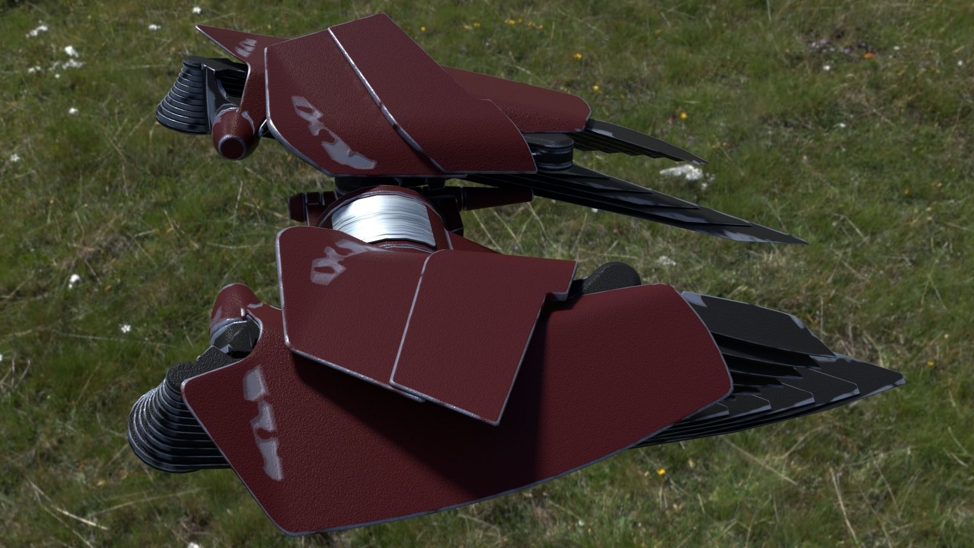 Animated Robot Wings Textured version 3D model animated rigged | CGTrader