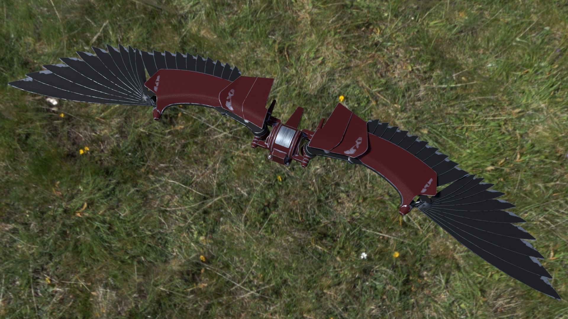 Animated Robot Wings Textured version 3D model animated rigged | CGTrader