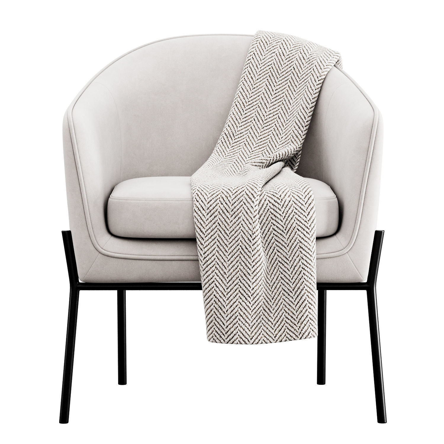 Lounge Chair By Gap Home 3D model | CGTrader
