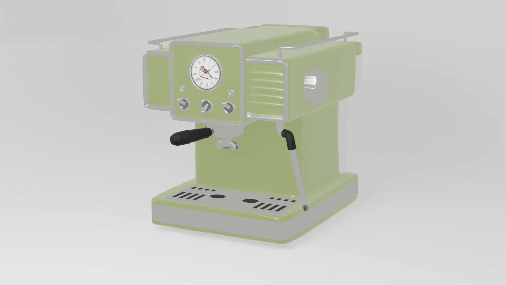 Vintage Espresso Machine 3D model | CGTrader