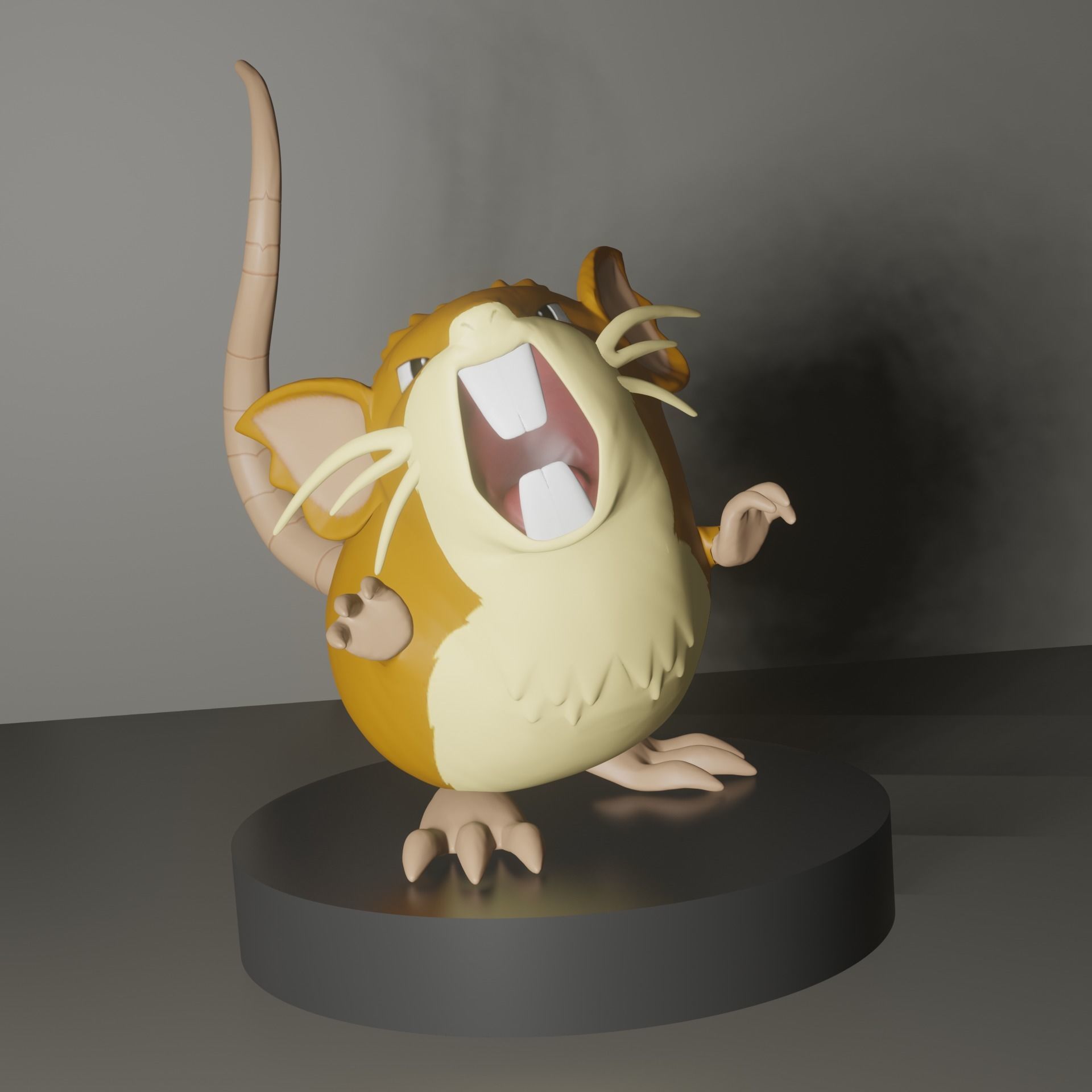 Raticate pokemon rat 3D model 3D printable | CGTrader