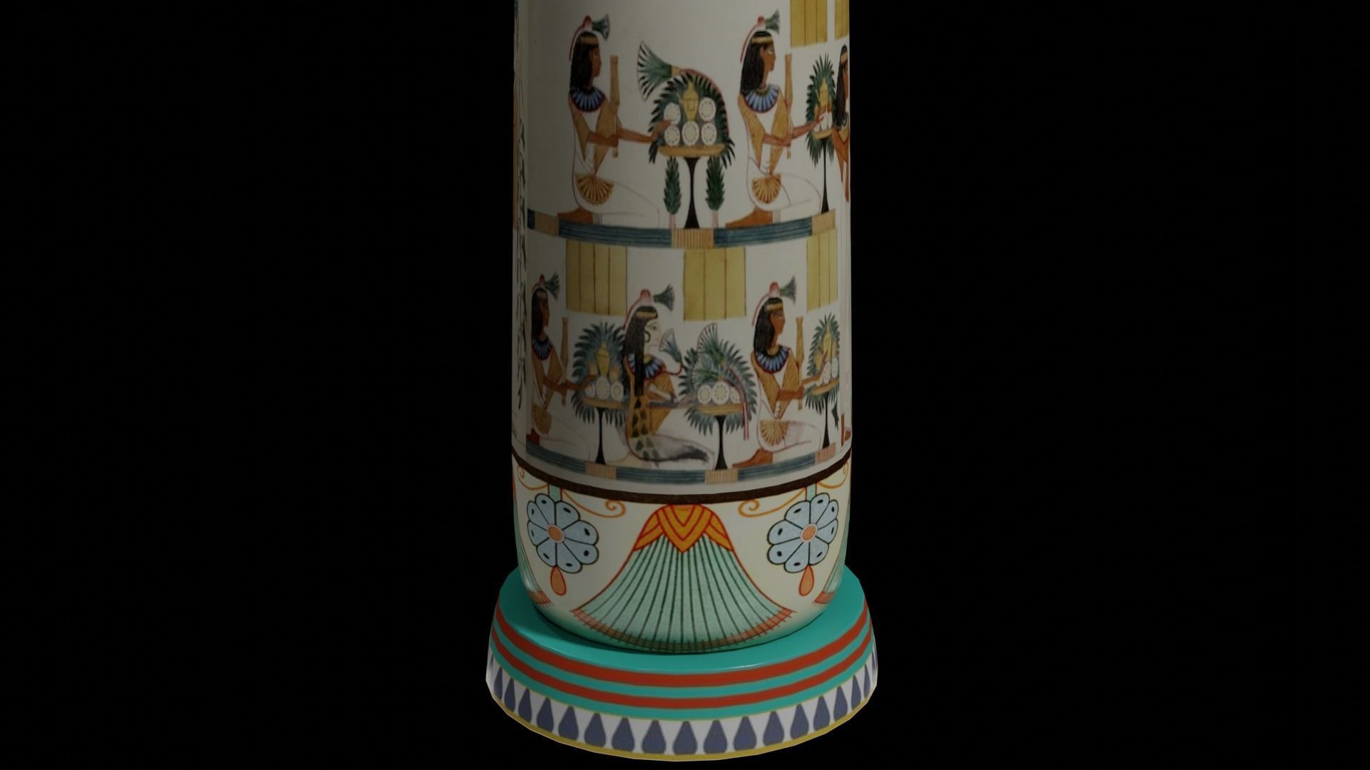 3D model Egyptian Pillar Model VR / AR / low-poly | CGTrader