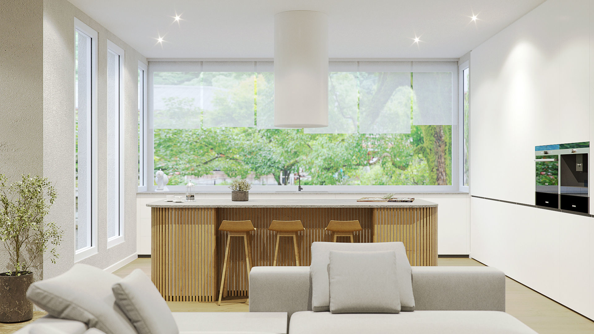 Corona - 3ds Max Scene files - Modern Kitchen Interior 3D model | CGTrader