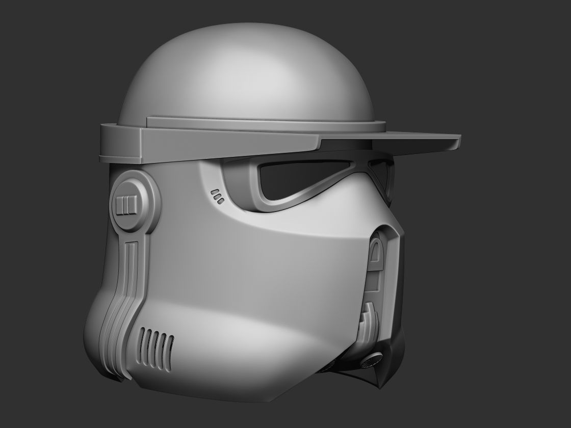 AT-RT Walker Clone Trooper Helmet 3d digital download 3D model 3D ...