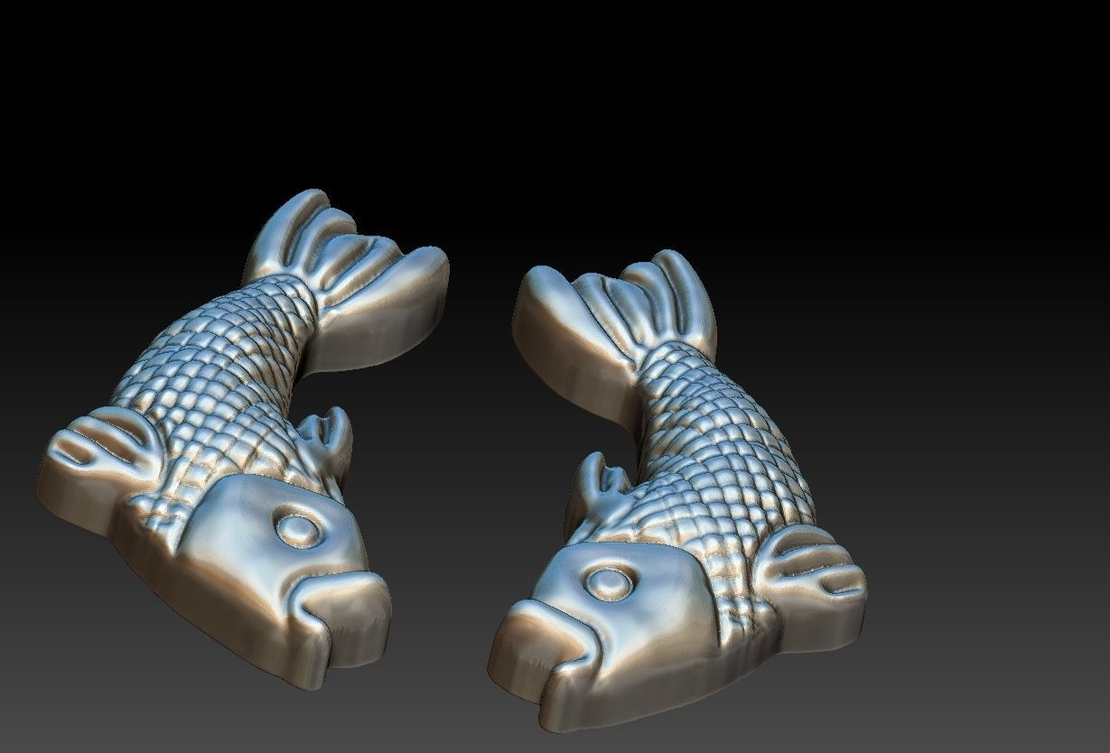 Zodiac Fish - Relief 3D model 3D printable | CGTrader