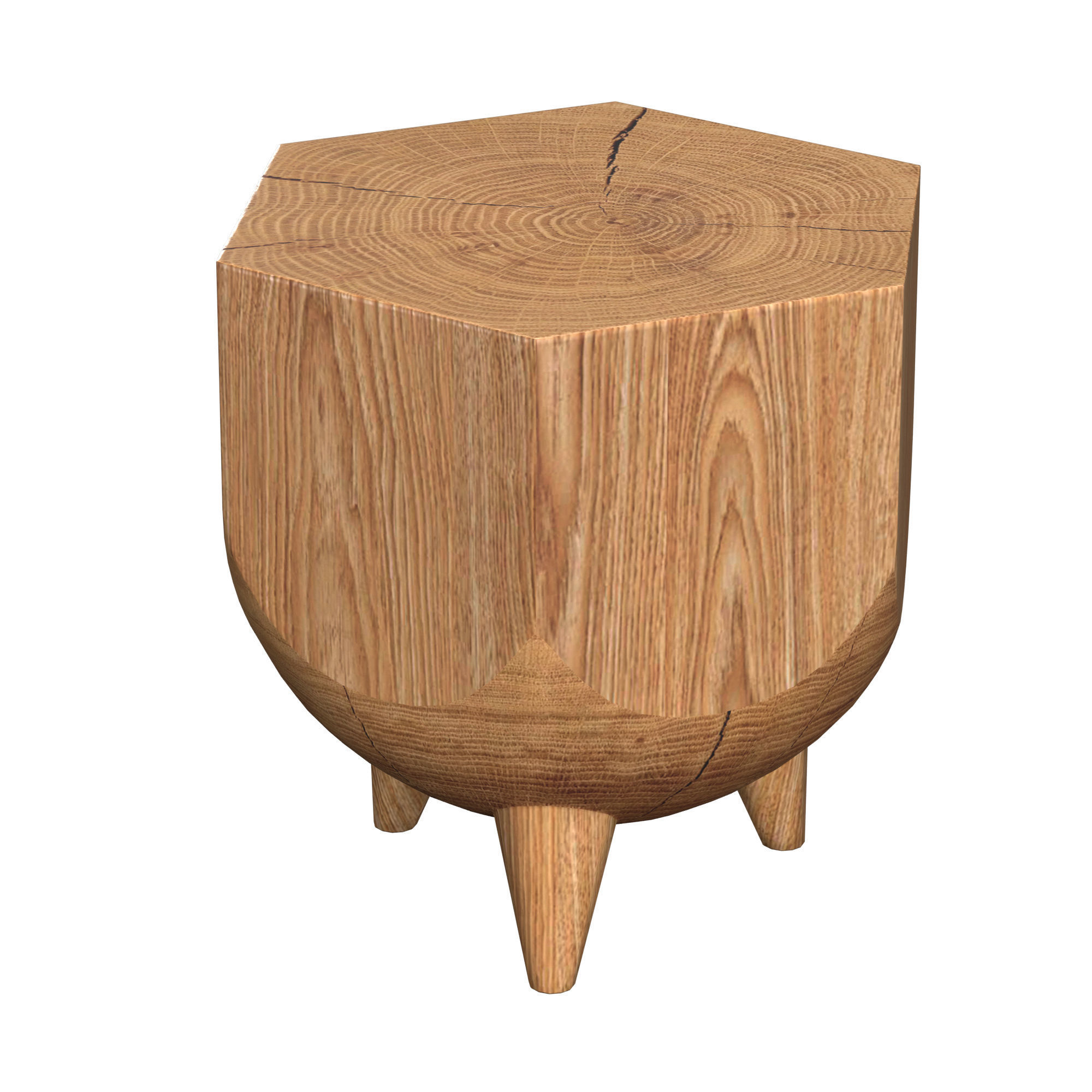WOODEN KIERAN STUMP 3D model | CGTrader