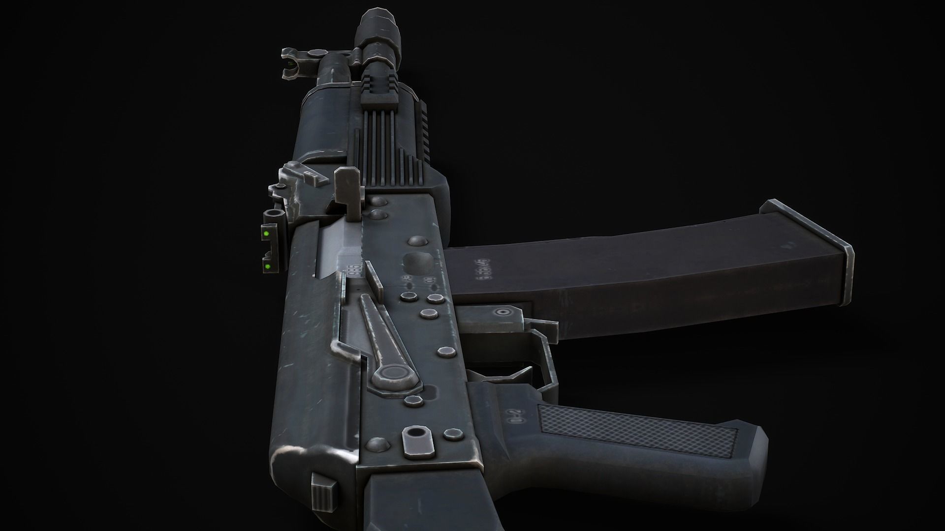 3D model Ak-102 Assault Rifle - Low Poly Game Ready VR / AR / low-poly ...