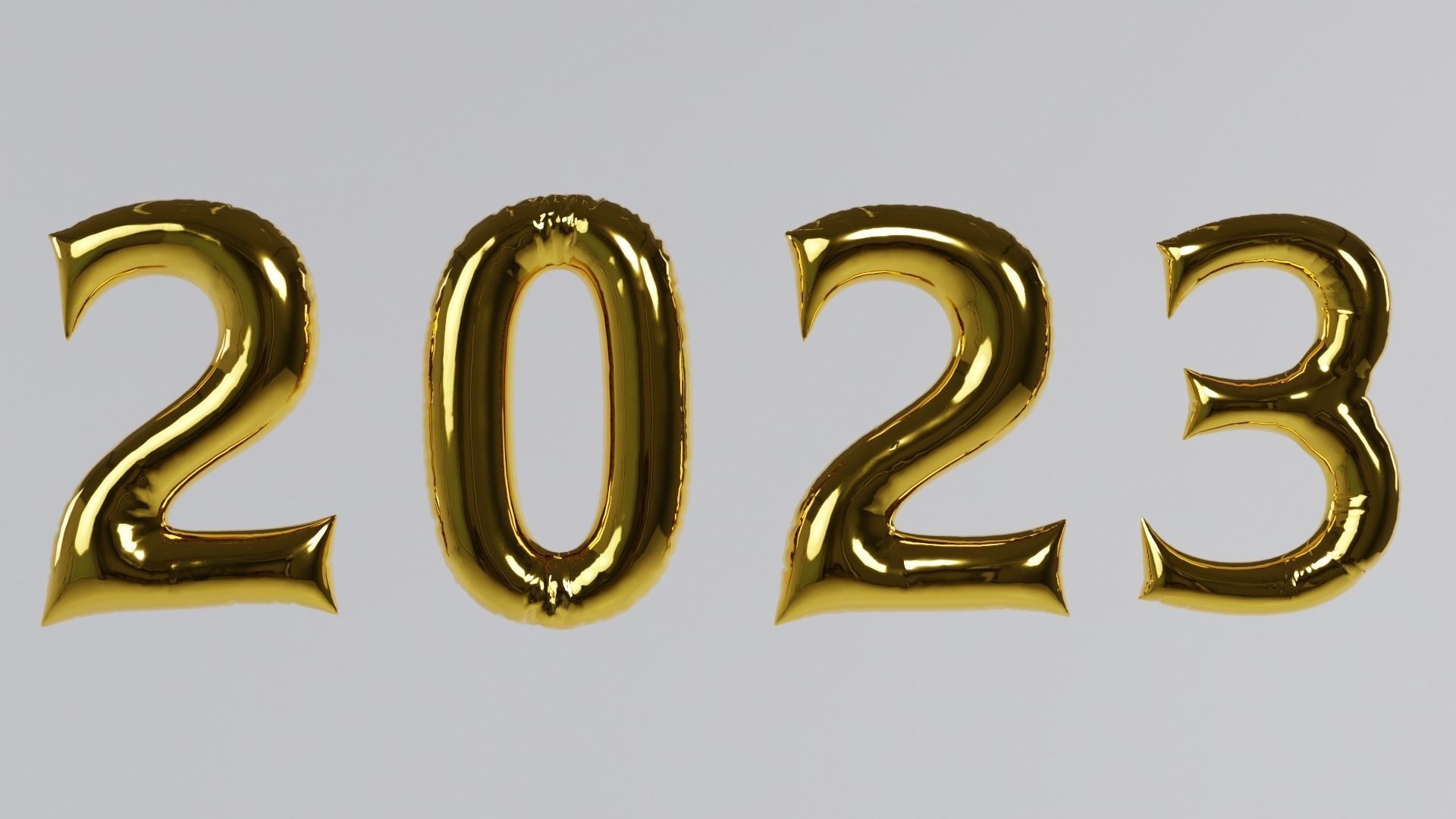 Numbers inflatable balls 3D model | CGTrader