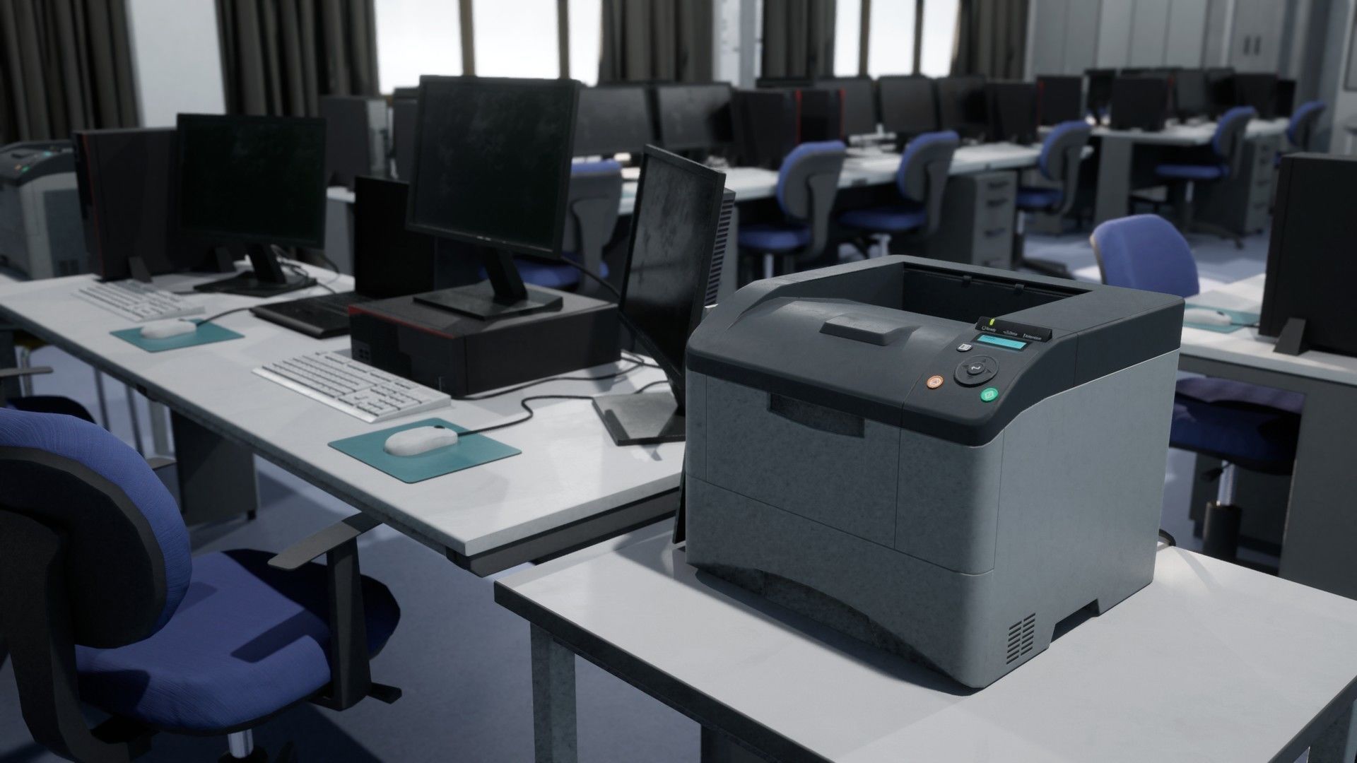 3D model Japanese School Computer Classroom VR / AR / low-poly | CGTrader