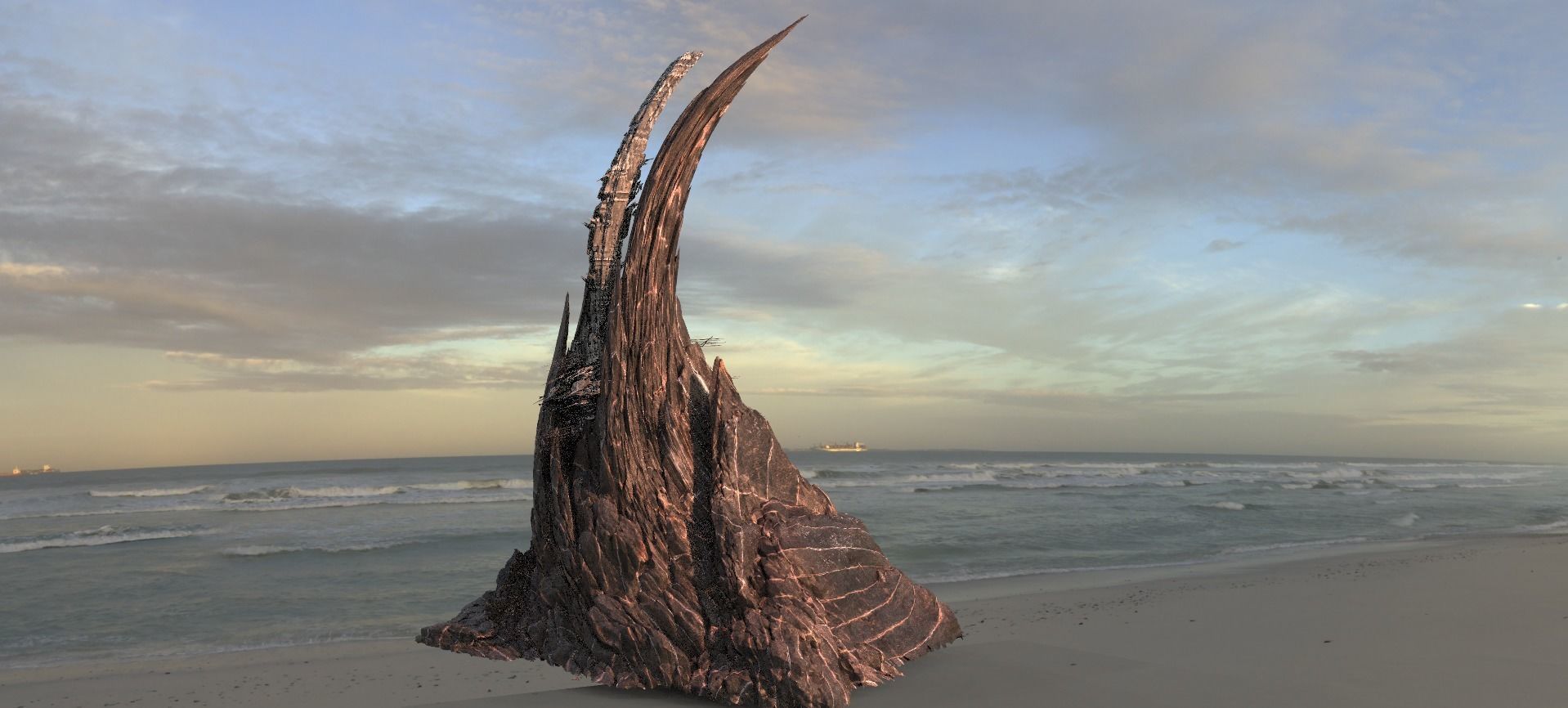 Alien Cliff Shards 2 3D model | CGTrader