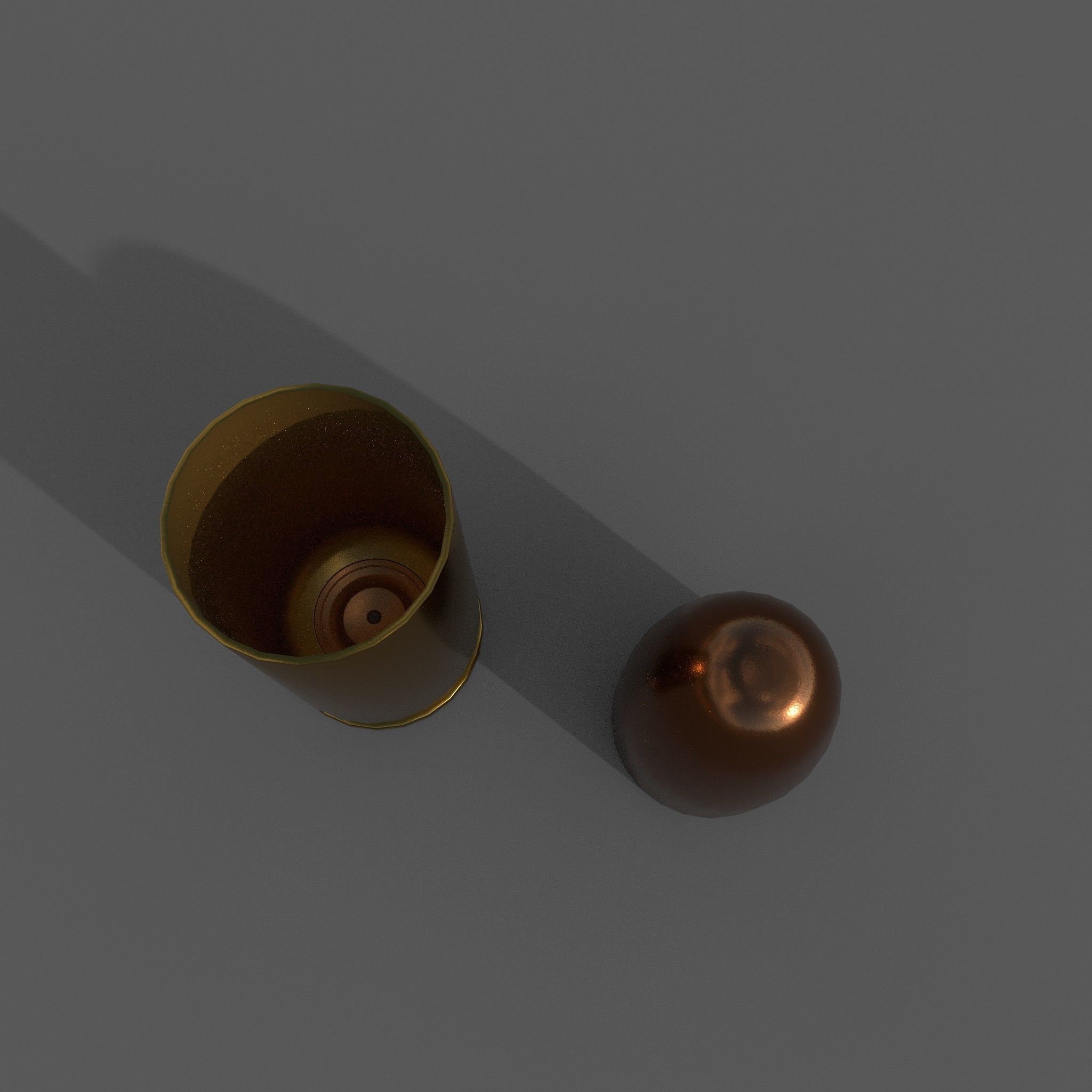 Disassembled cartridge 9 x19 mm 3D model | CGTrader