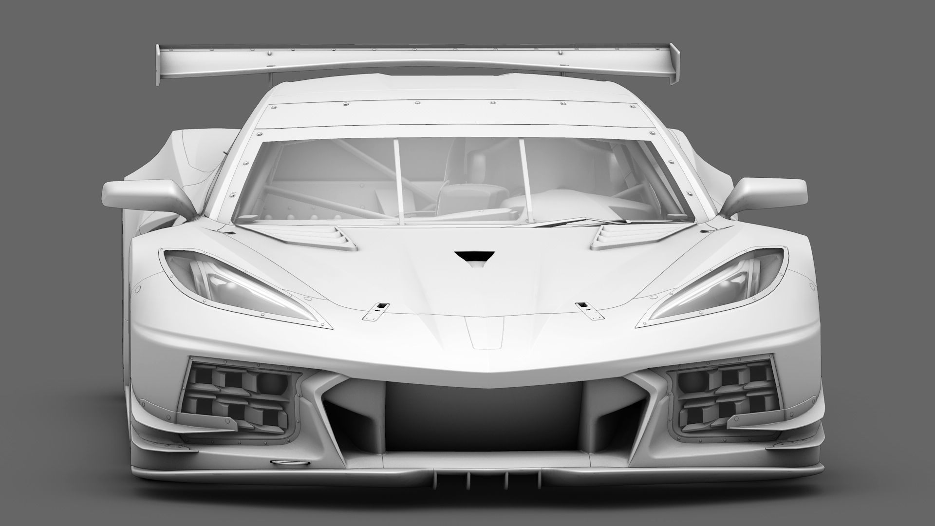 3D model Chevrolet Corvette C8R GT3 GTLM VR / AR / low-poly | CGTrader