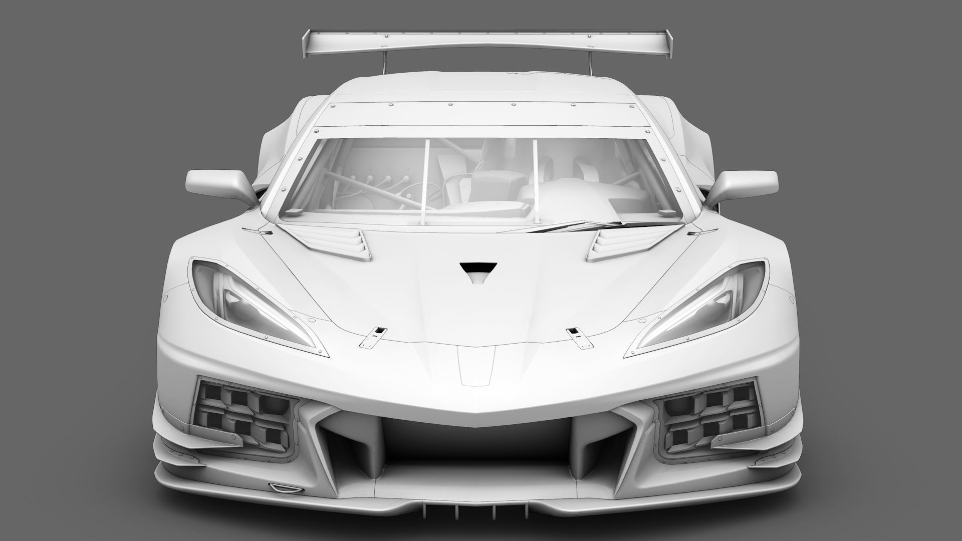 3D model Chevrolet Corvette C8R GT3 GTLM VR / AR / low-poly | CGTrader