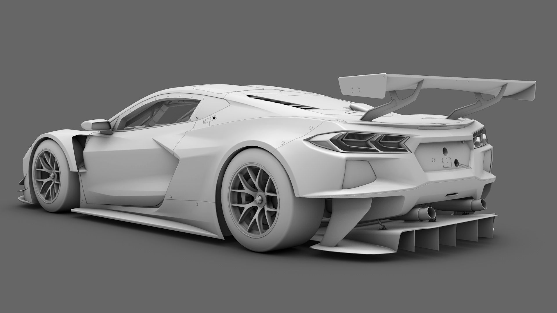 3D model Chevrolet Corvette C8R GT3 GTLM VR / AR / low-poly | CGTrader