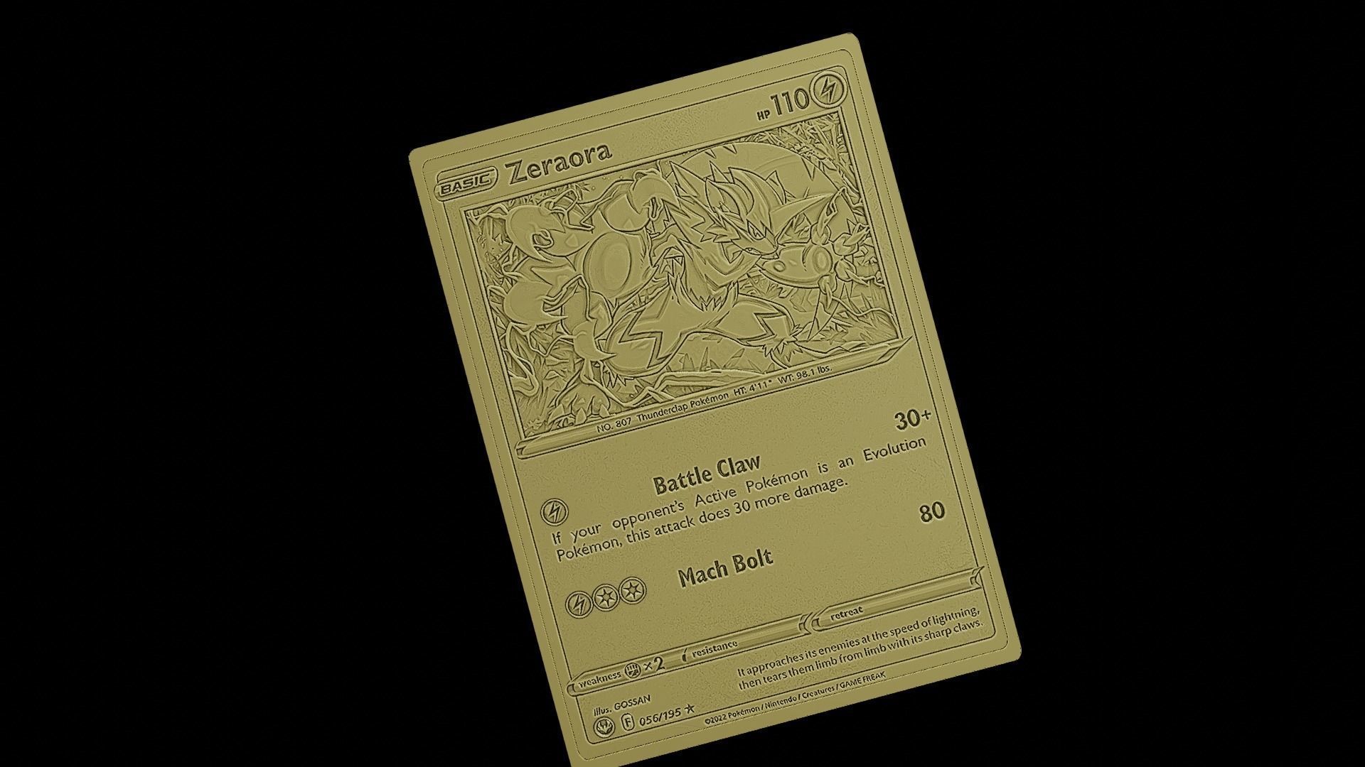 ZERAORA POKEMON 3D model 3D printable | CGTrader