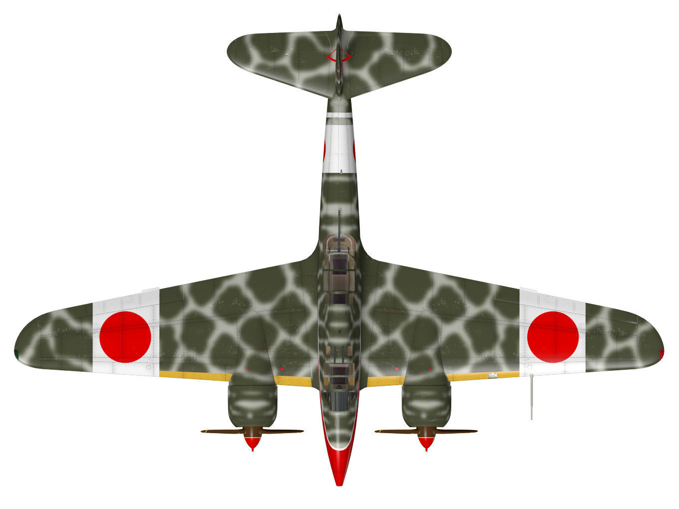 Kawasaki Ki-45 Kai Toryu 3D model | CGTrader