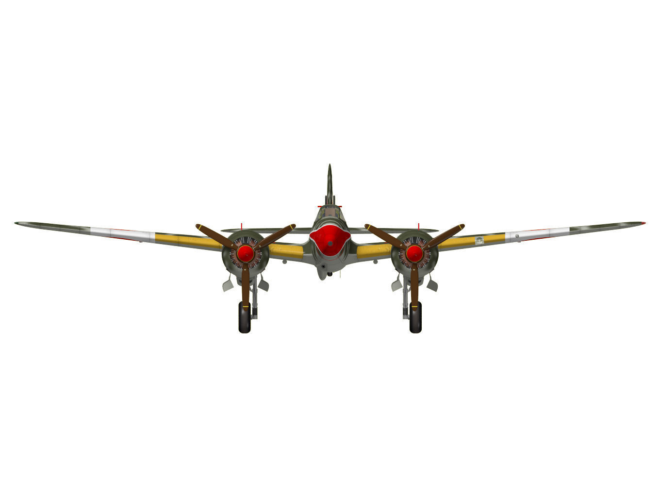 Kawasaki Ki-45 Kai Toryu 3D model | CGTrader