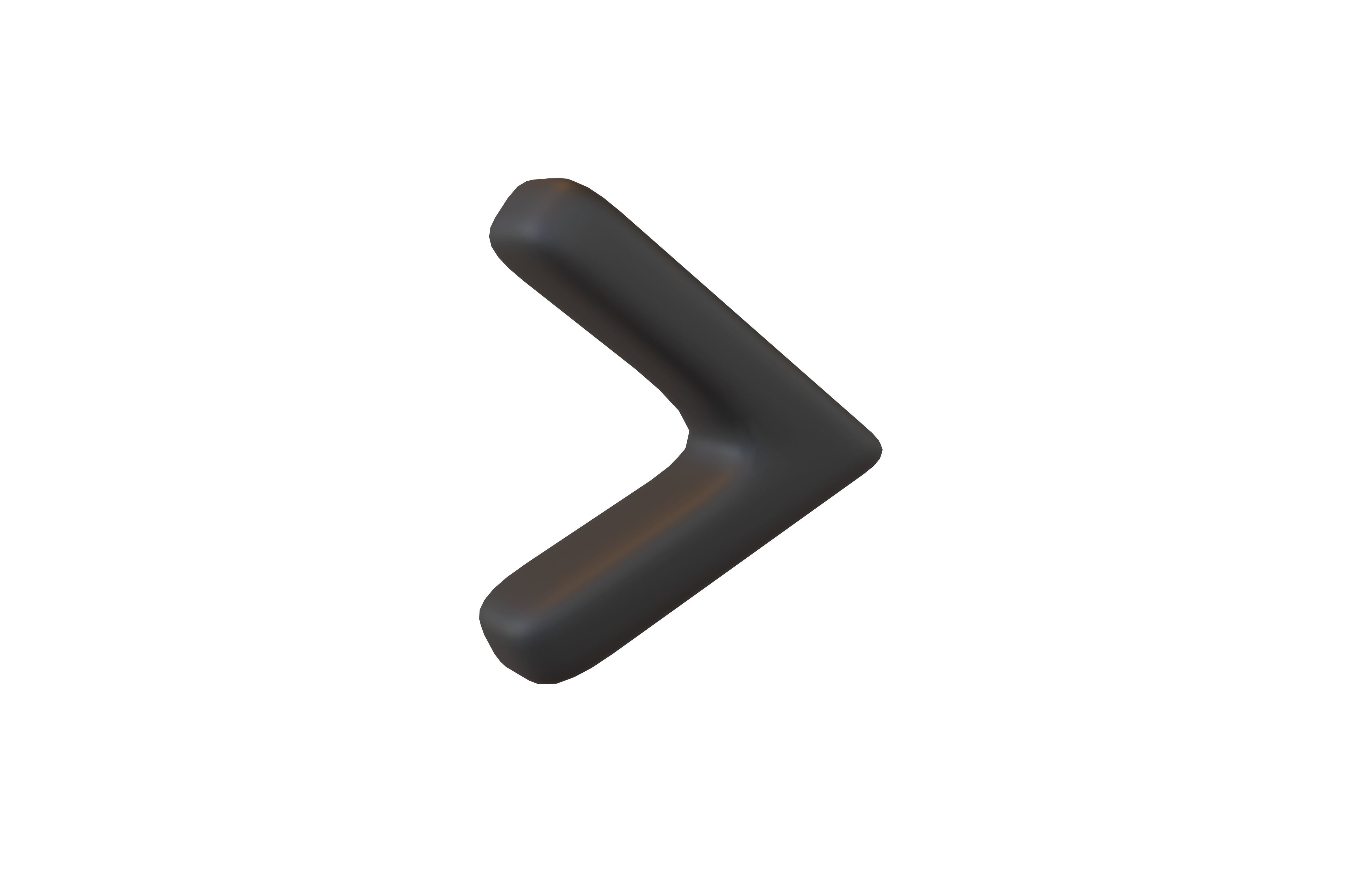 3D model Calculation Strict Inequality Greater Than Symbol V1 001 VR ...