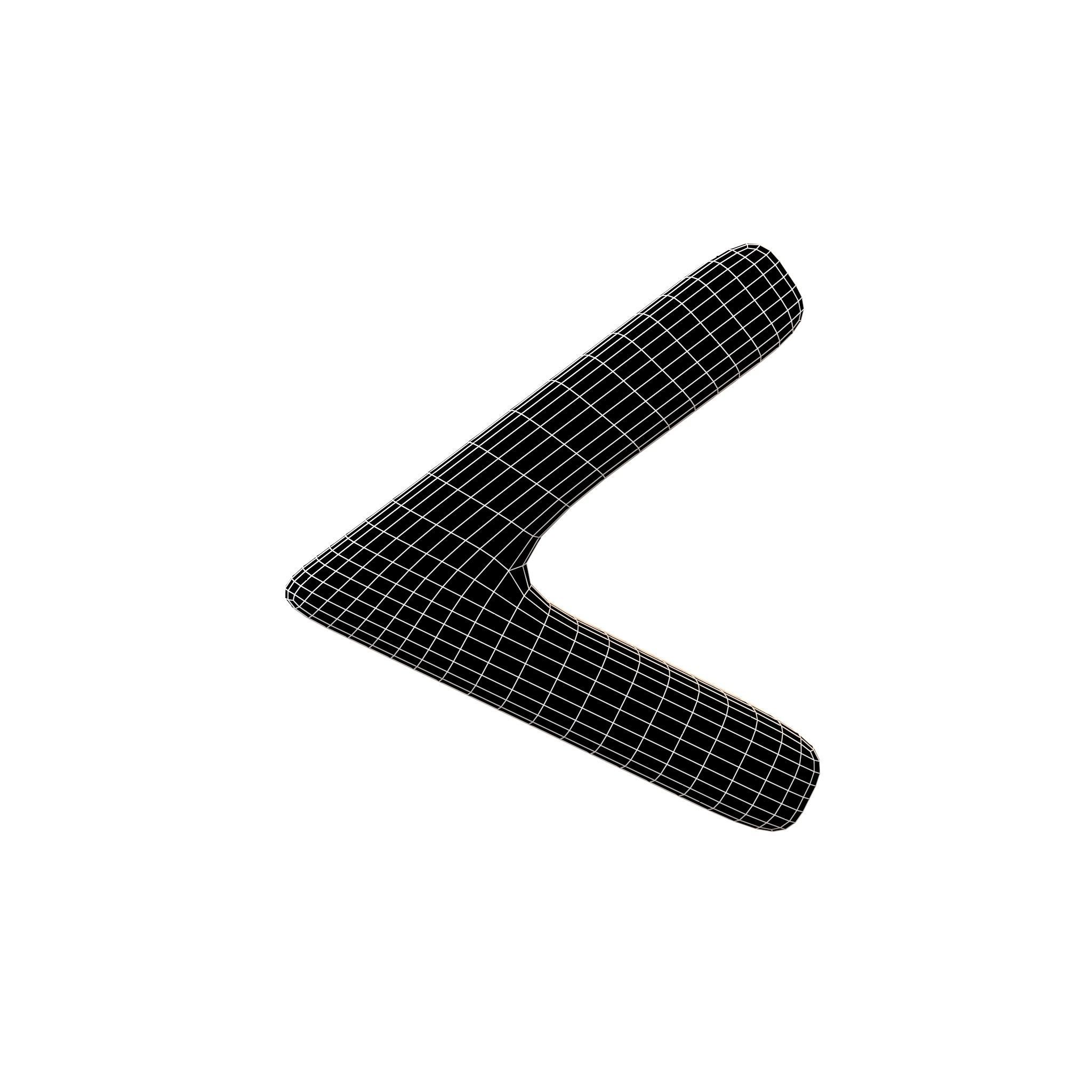 3D model Calculation Strict Inequality Less Than Symbol V1 001 VR / AR ...