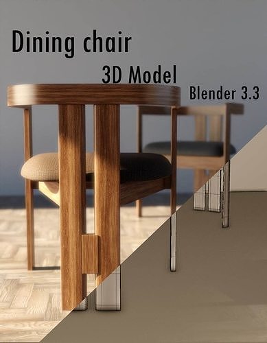 Dining chair for interior 3D model | CGTrader