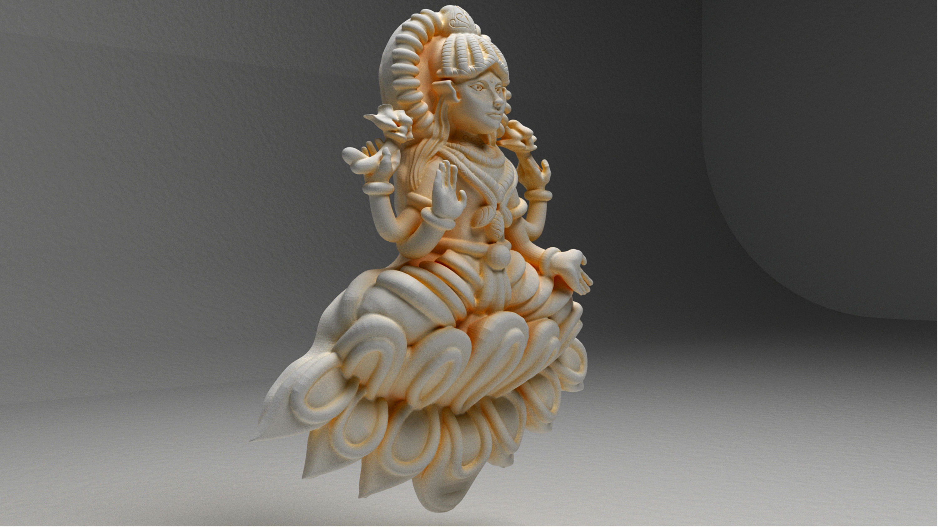 Goddess Murti Mata 3D model 3D printable | CGTrader