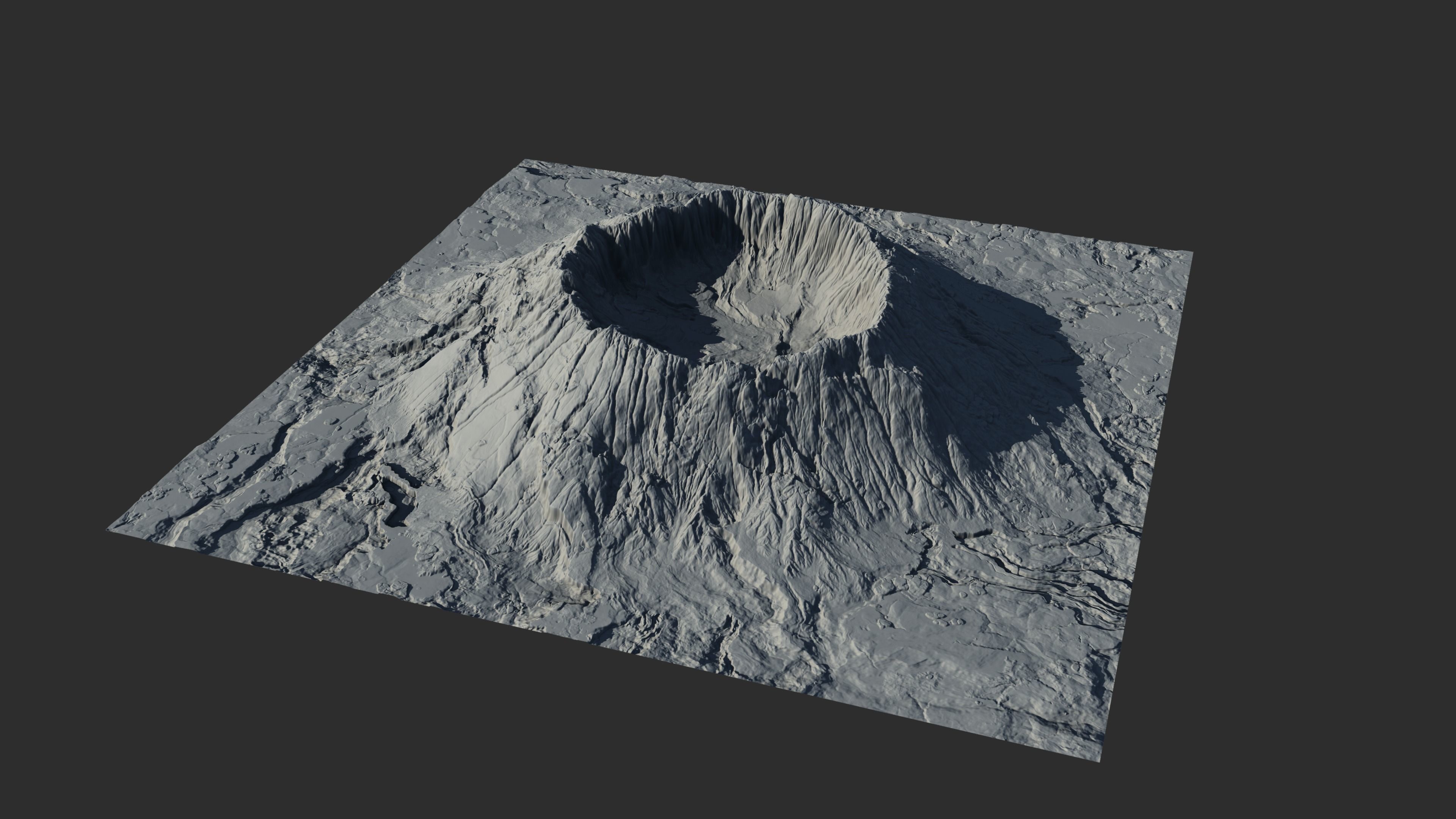 3D model Landscape Environment Volcano 3 VR / AR / low-poly | CGTrader