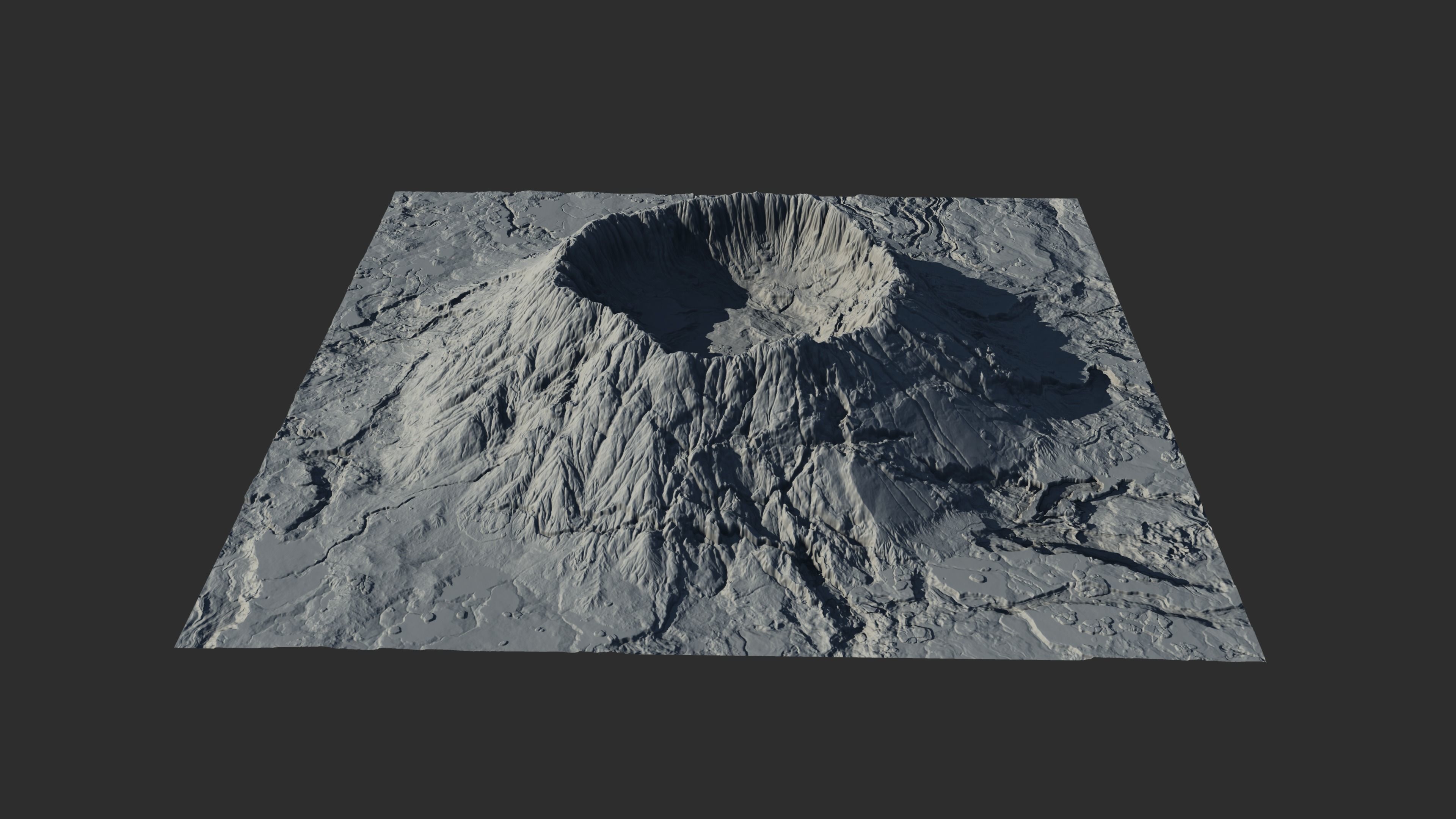 3D model Landscape Environment Volcano 3 VR / AR / low-poly | CGTrader
