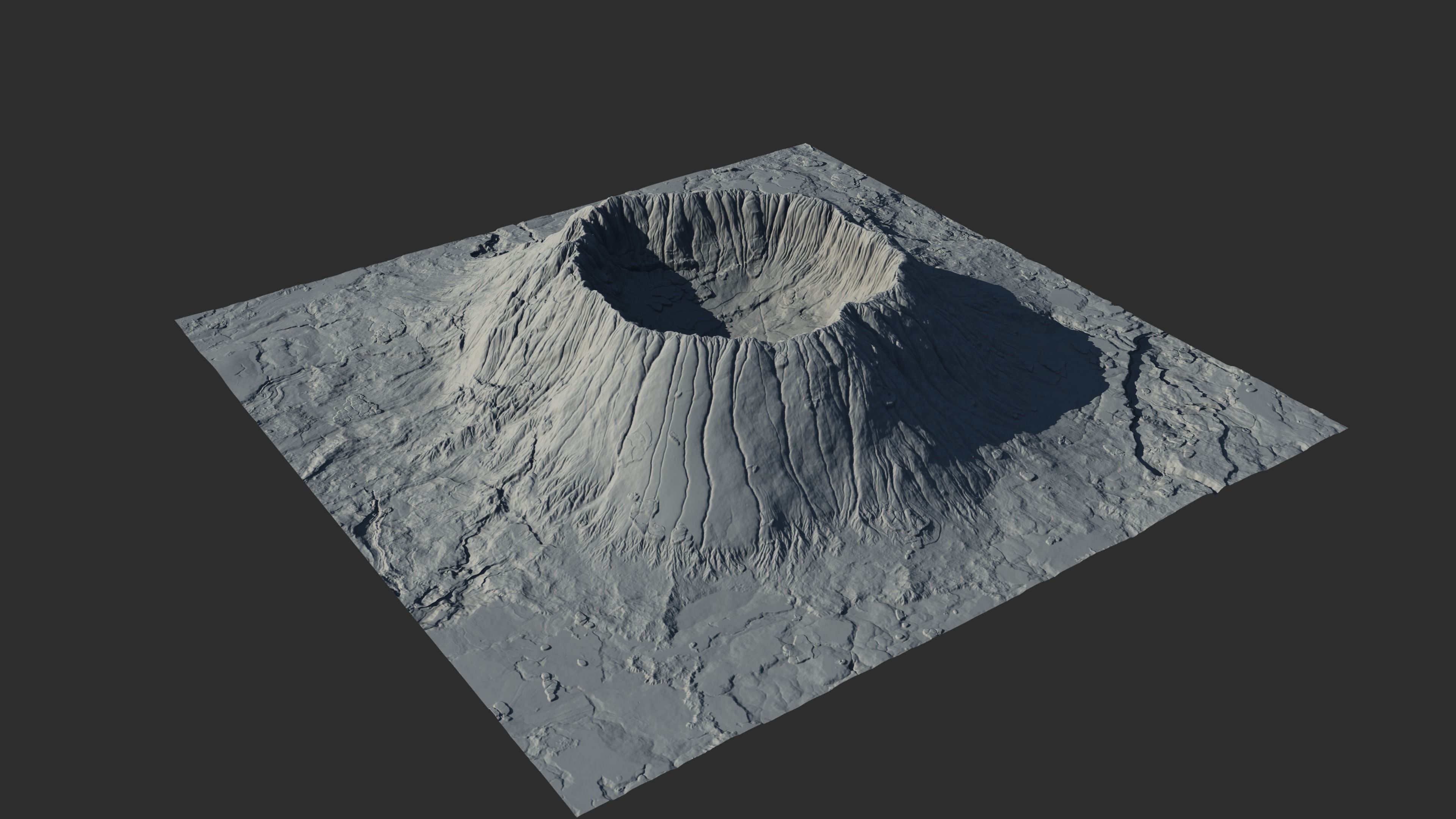 3D model Landscape Environment Volcano 4 VR / AR / low-poly | CGTrader